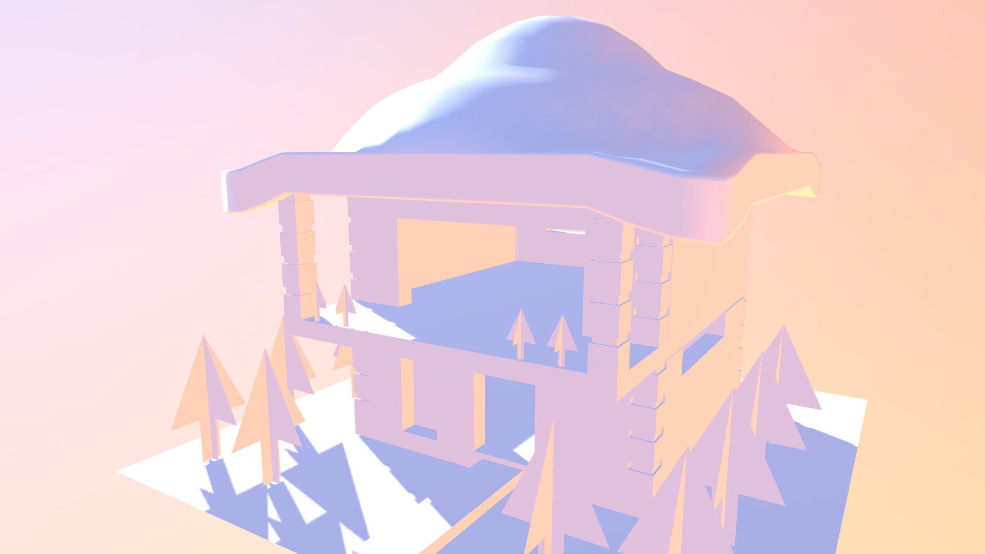 Primative Shape House - 3D model by sparkes983 [5a82ed4] - Sketchfab