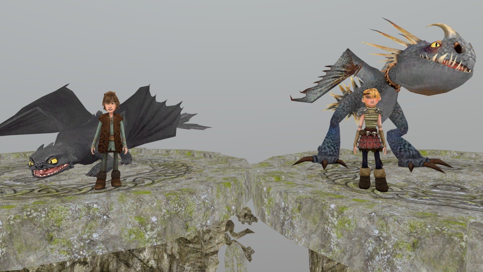 Hiccup and Astrid - Wii - Download Free 3D model by TeaSpoon ...