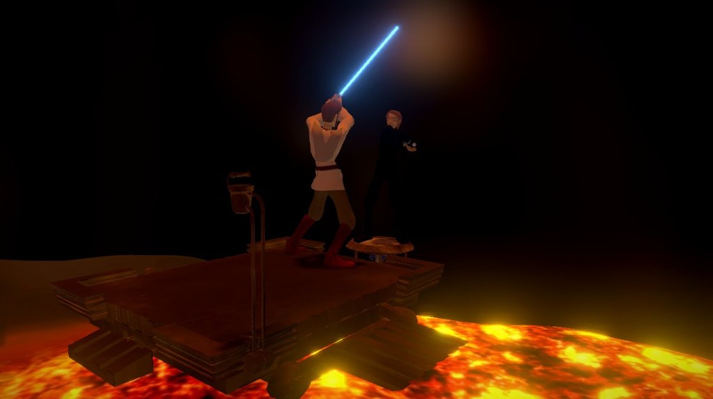 Star Wars Contest 2015: Duel on Mustafar - 3D model by Fauzan Syabana ...