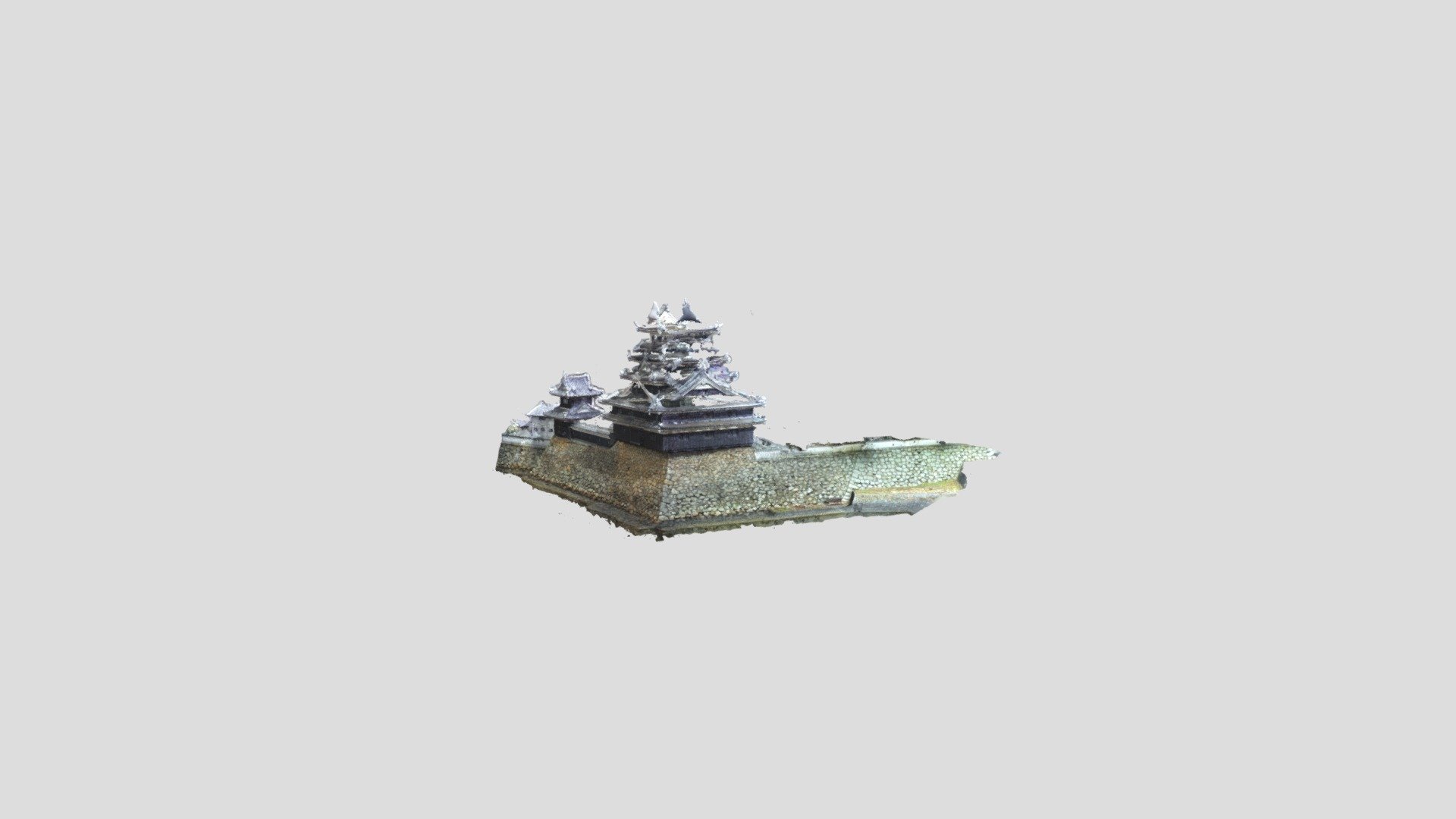 Nakatu Castle - 3D model by 久保伸洋 (@spf82yv9) [5a8686c] - Sketchfab