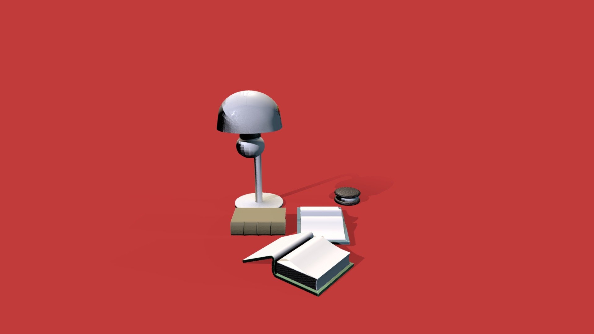 book lamp oreo - 3D model by jeffstevenjimenez [5a87708] - Sketchfab