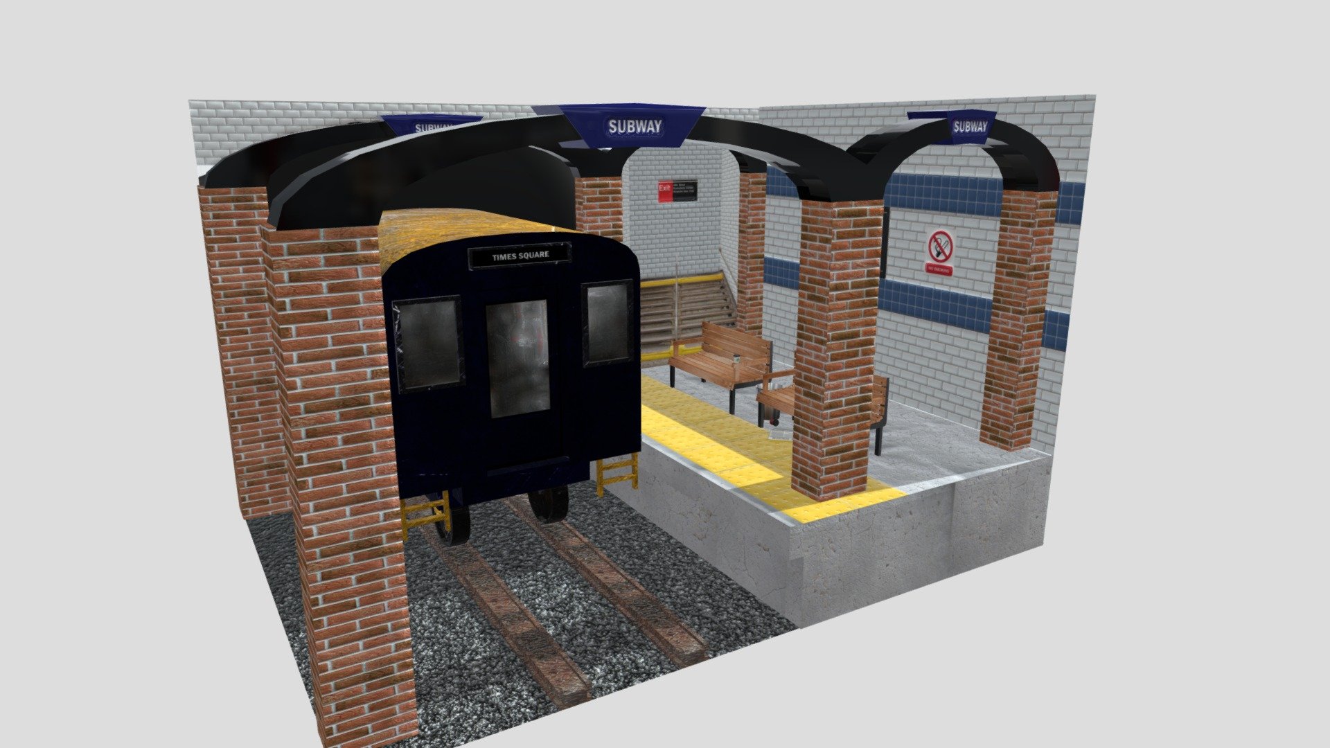 Train Station - Final Model - 3D model by its.koshi [5a87b82] - Sketchfab