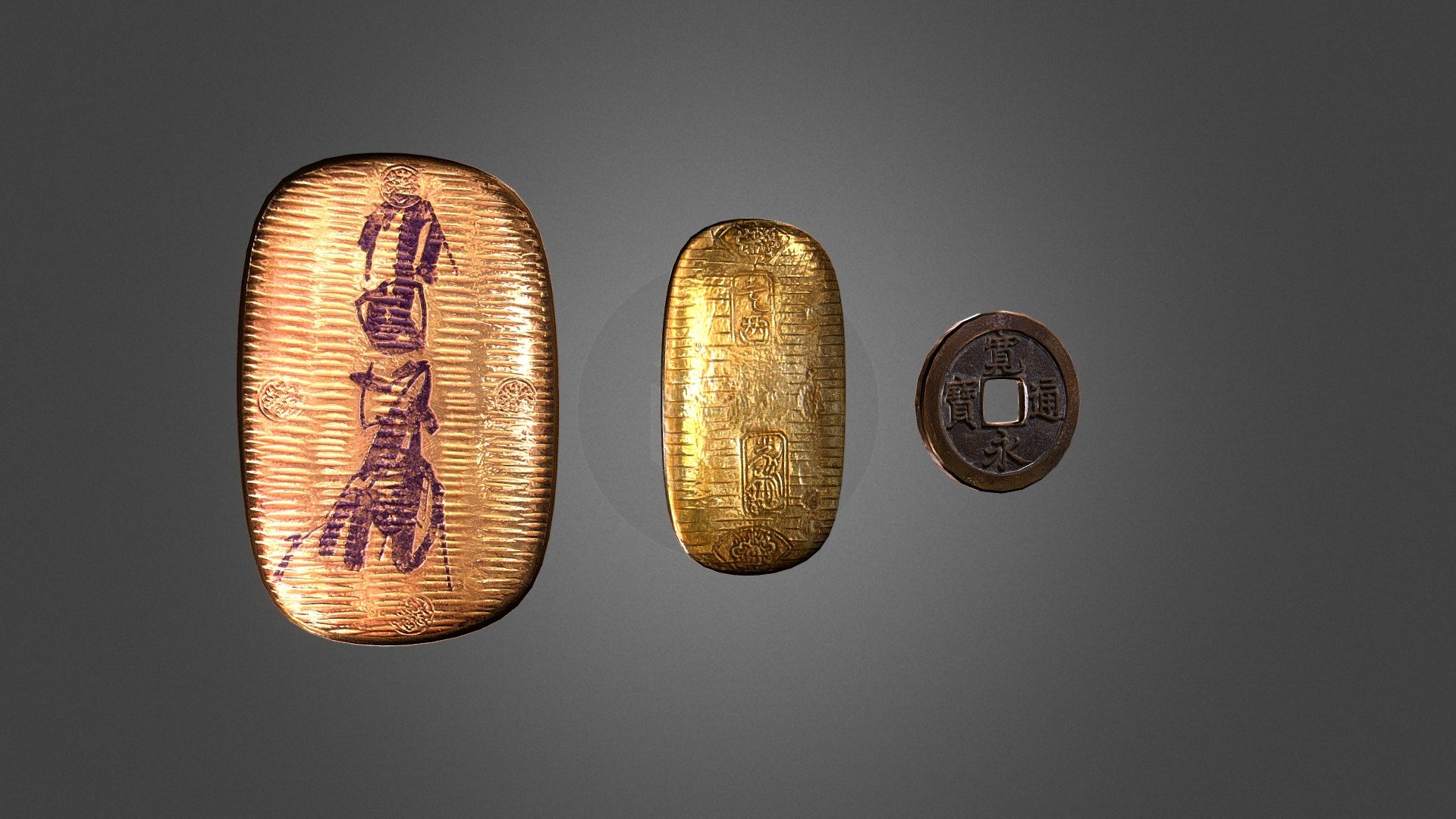 Tokugawa coins - 3D model by Venera Zappalà (Vera) (@lilith) [5a894d3 ...
