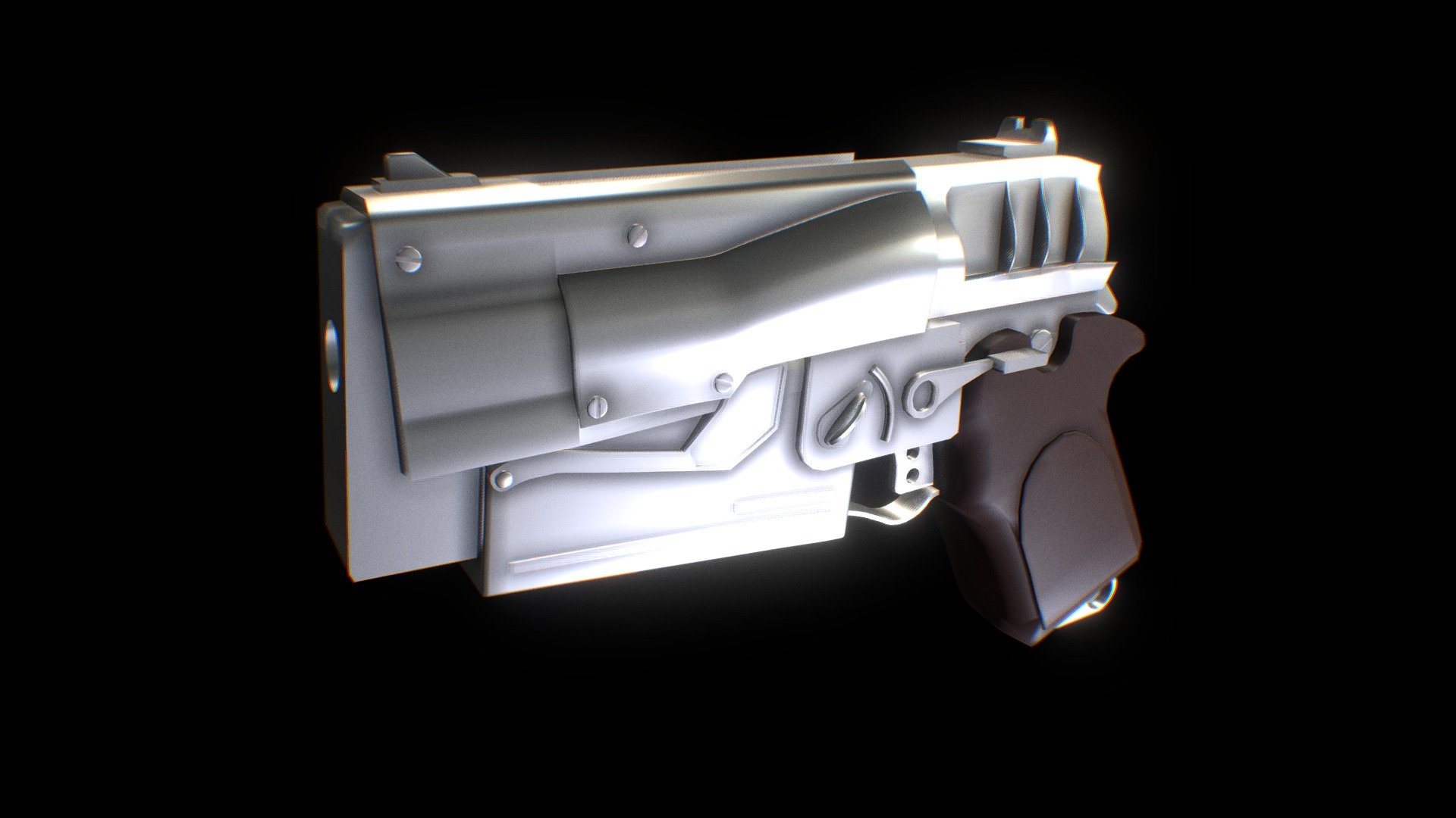 10mm pistol Fallout 4 - Download Free 3D model by Xeries (@Xeriesart ...