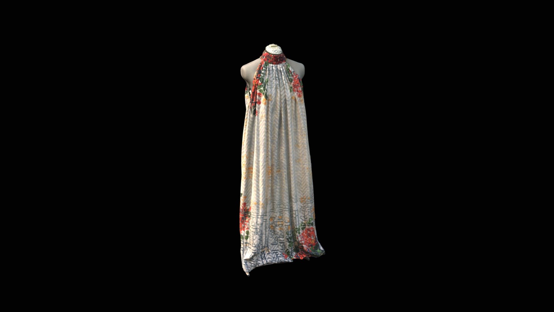 Anthropologie Boho Dress (In-Progress) - Download Free 3D model by ...