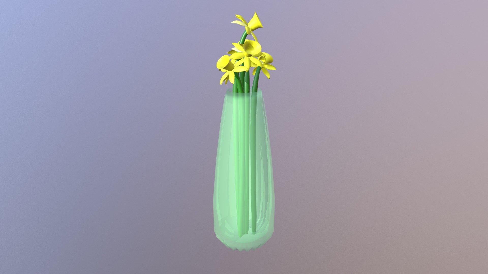 Flower Vase Model - Download Free 3D model by Bart Wazowski ...