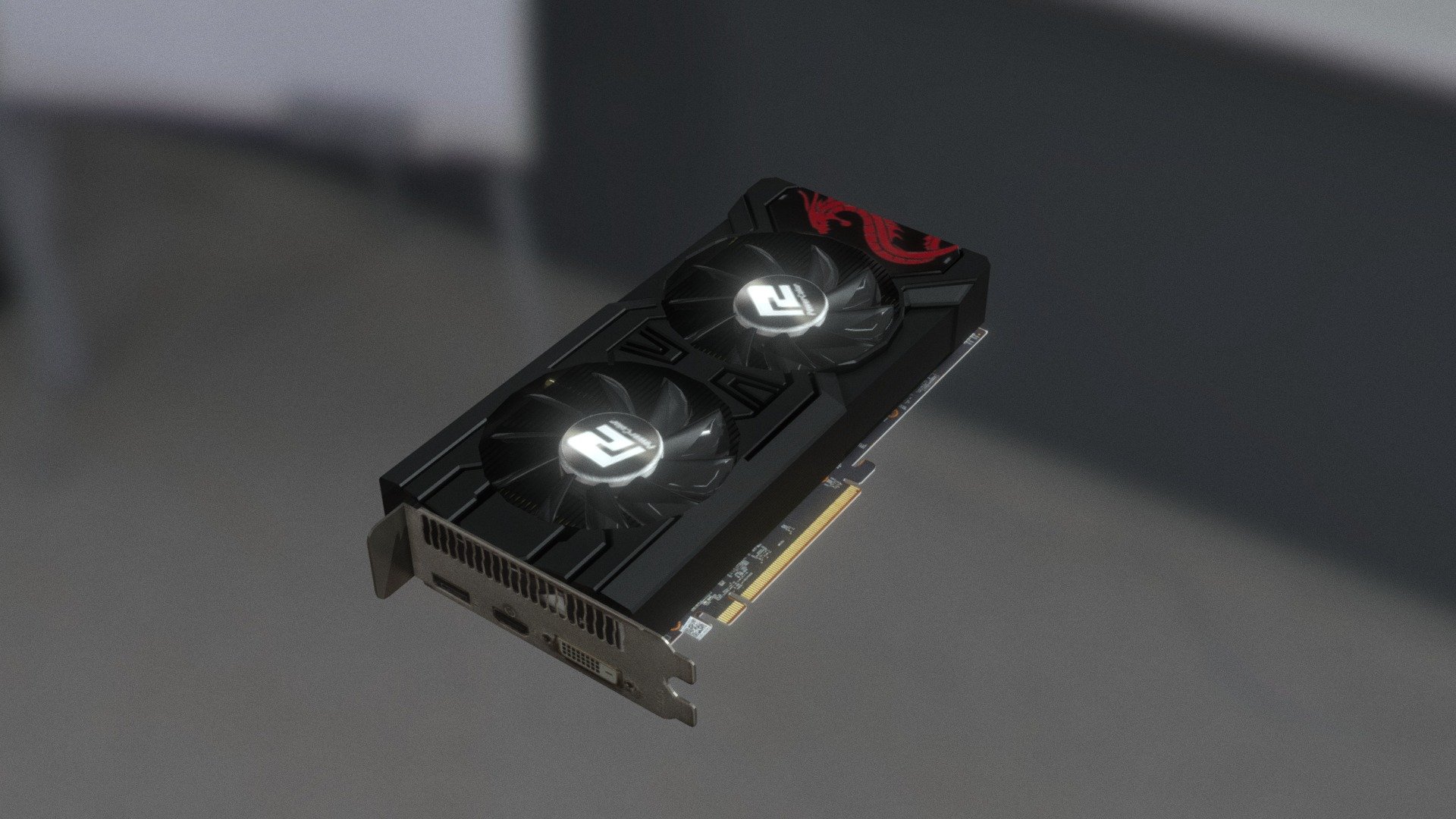 PowerColor RADEON RX 570 Graphics card - Download Free 3D model by ...