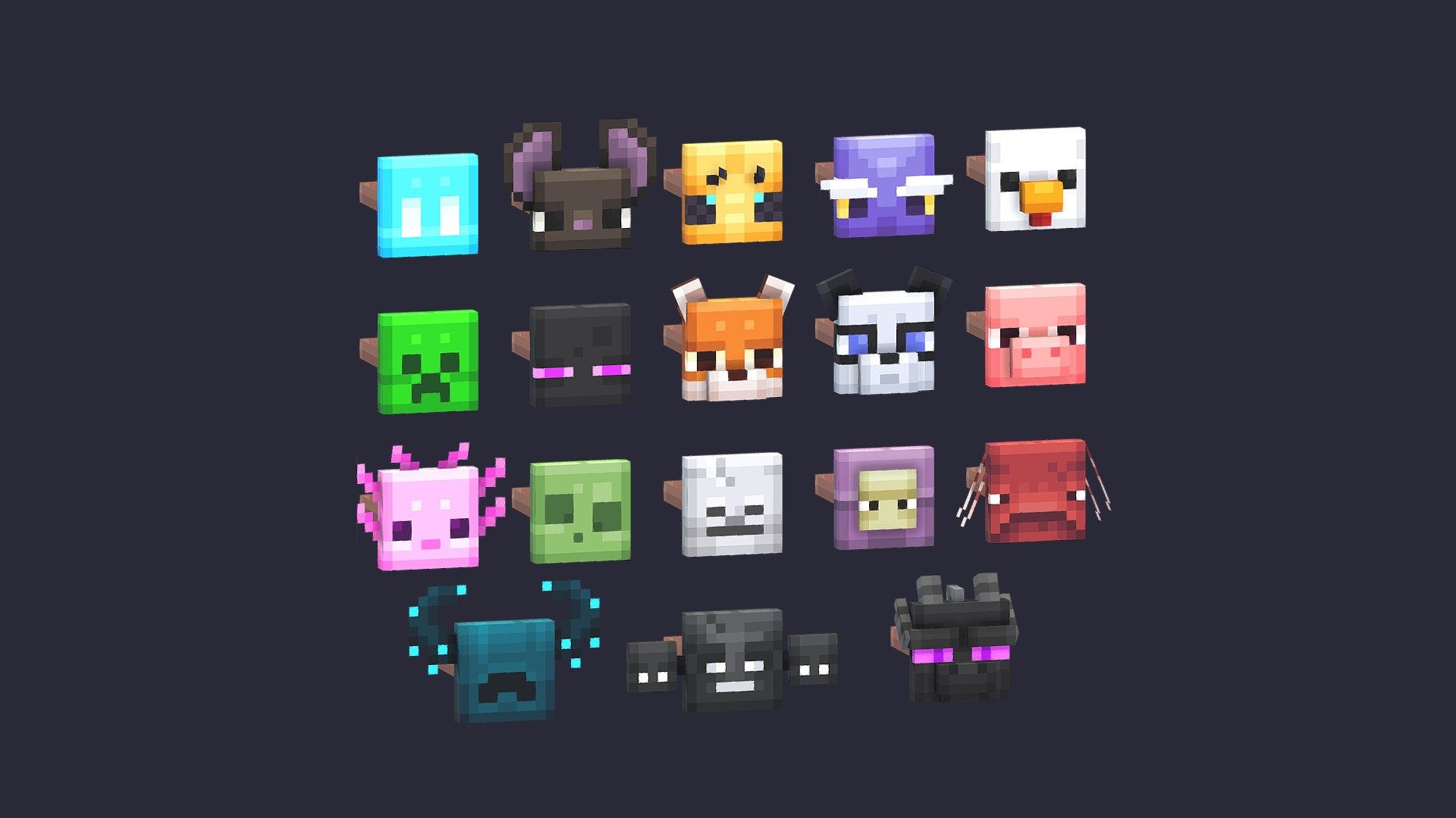 Mob Masks - 3D model by Workshop Six (@workshop_six) [5a8b431] - Sketchfab