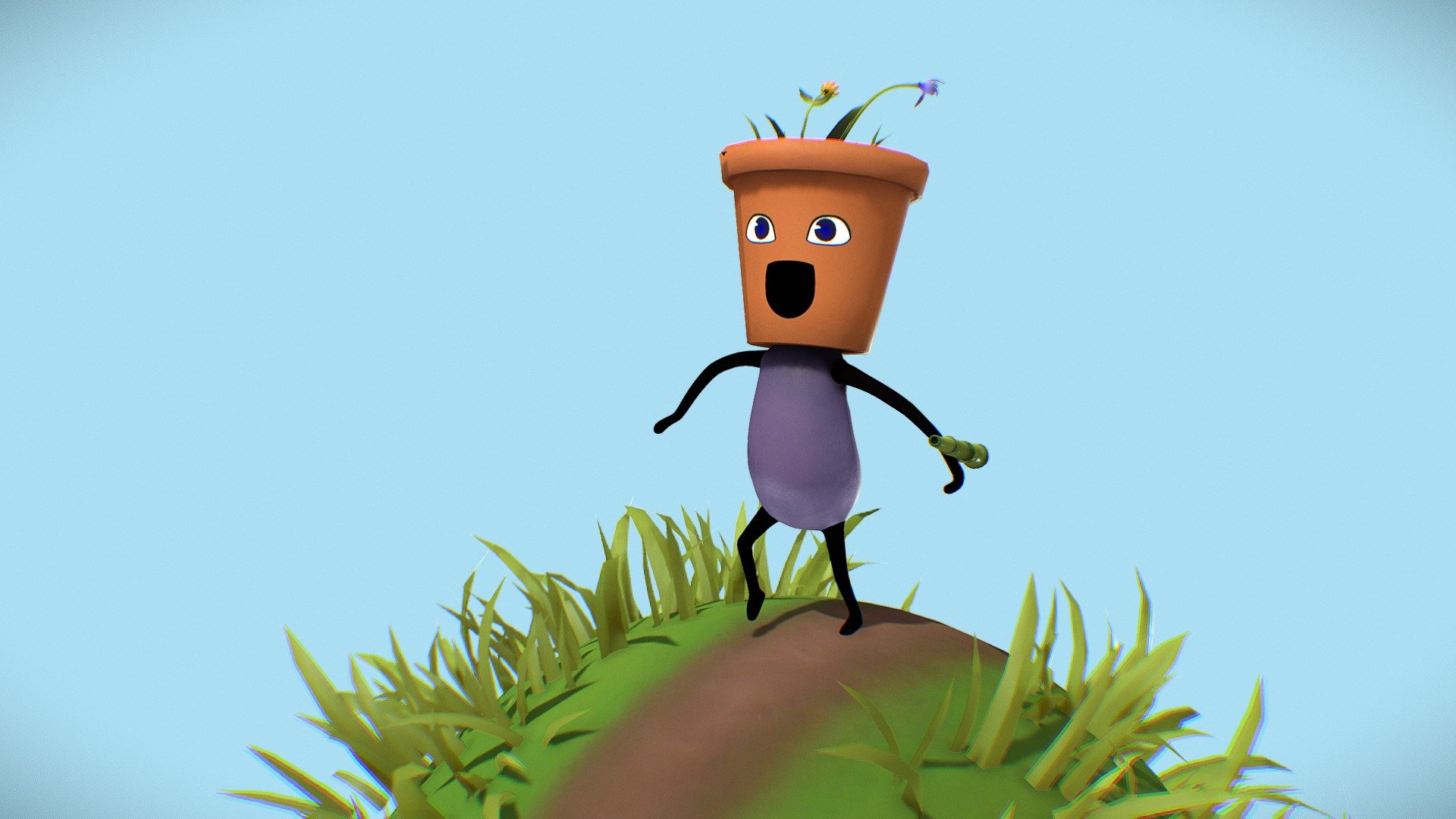 Pot Head Person - Janga's Main character - 3D model by Brendan ...