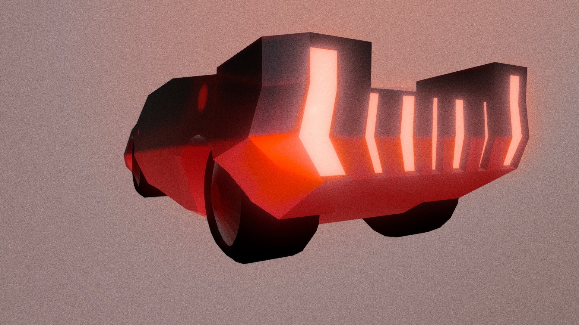 "Neon Sprinter" Low-Poly Sci-fi Car - 3D model by Harri Jones ...