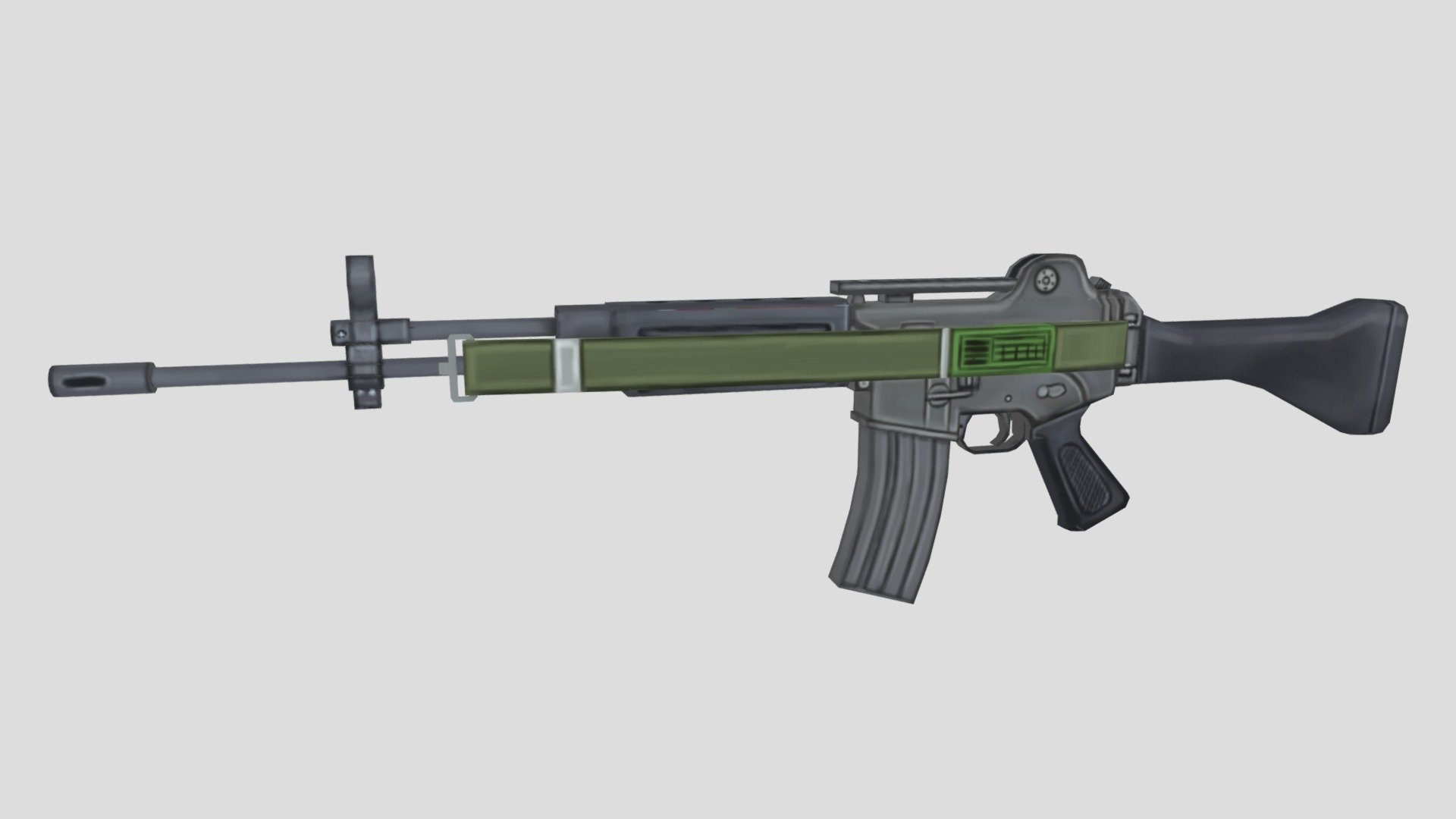 Daewoo K2 Rifle w/ Slings - 3D model by BRITA74 [5a8d549] - Sketchfab