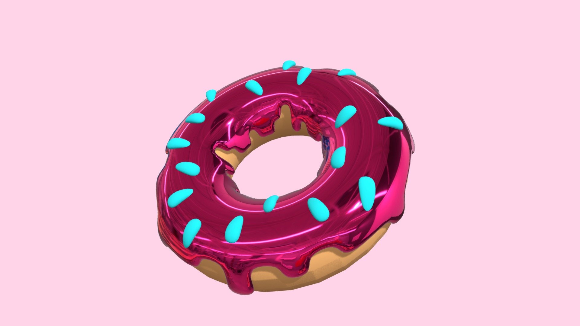 pink donut test - 3D model by ujprabhu [5a92743] - Sketchfab
