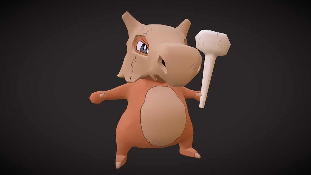 Cubone - 3D model by DavidCisneros [5a93801] - Sketchfab