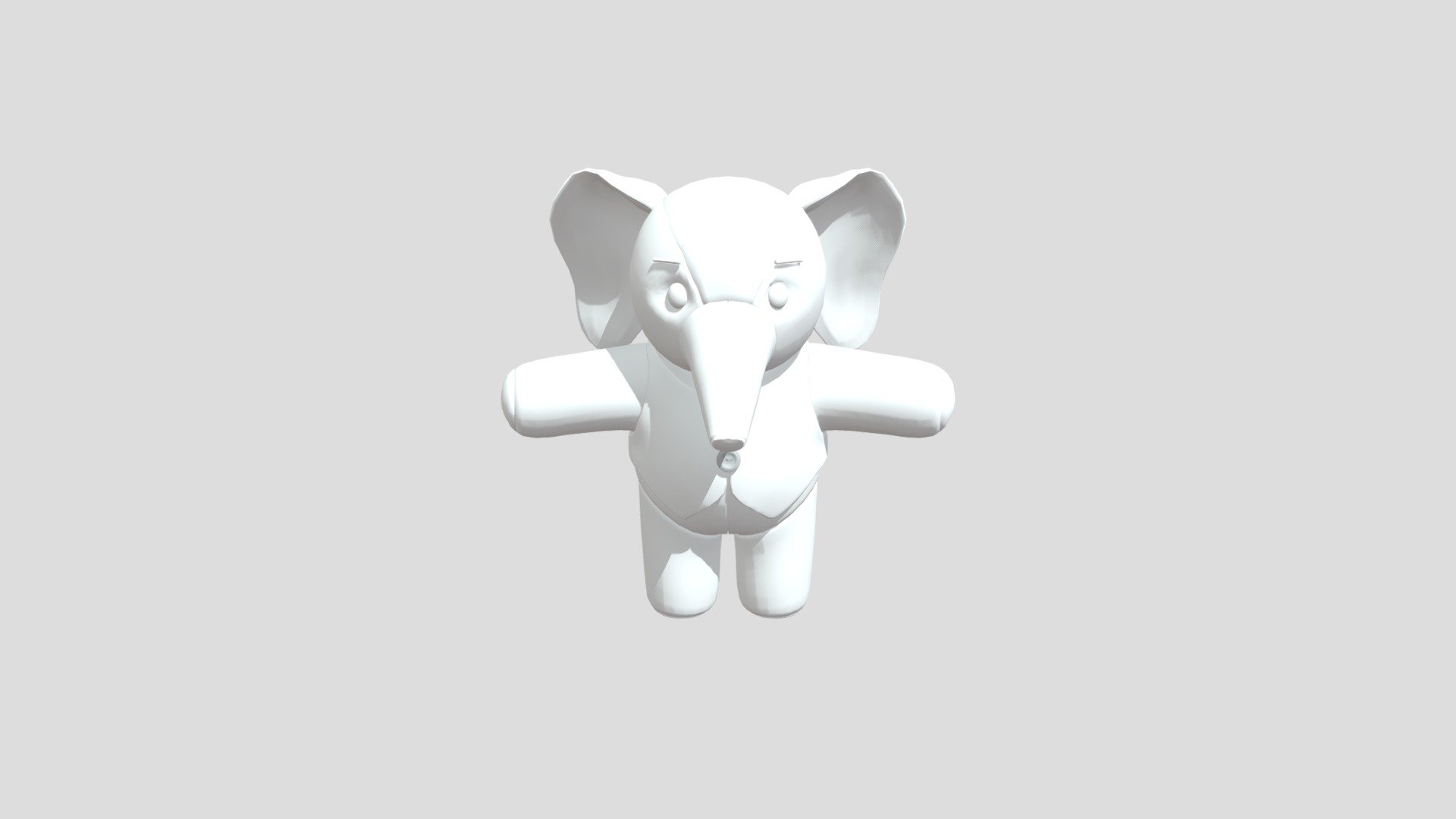 Tatty the Elephant - Rig - 3D model by somanynewts [5a945d8] - Sketchfab