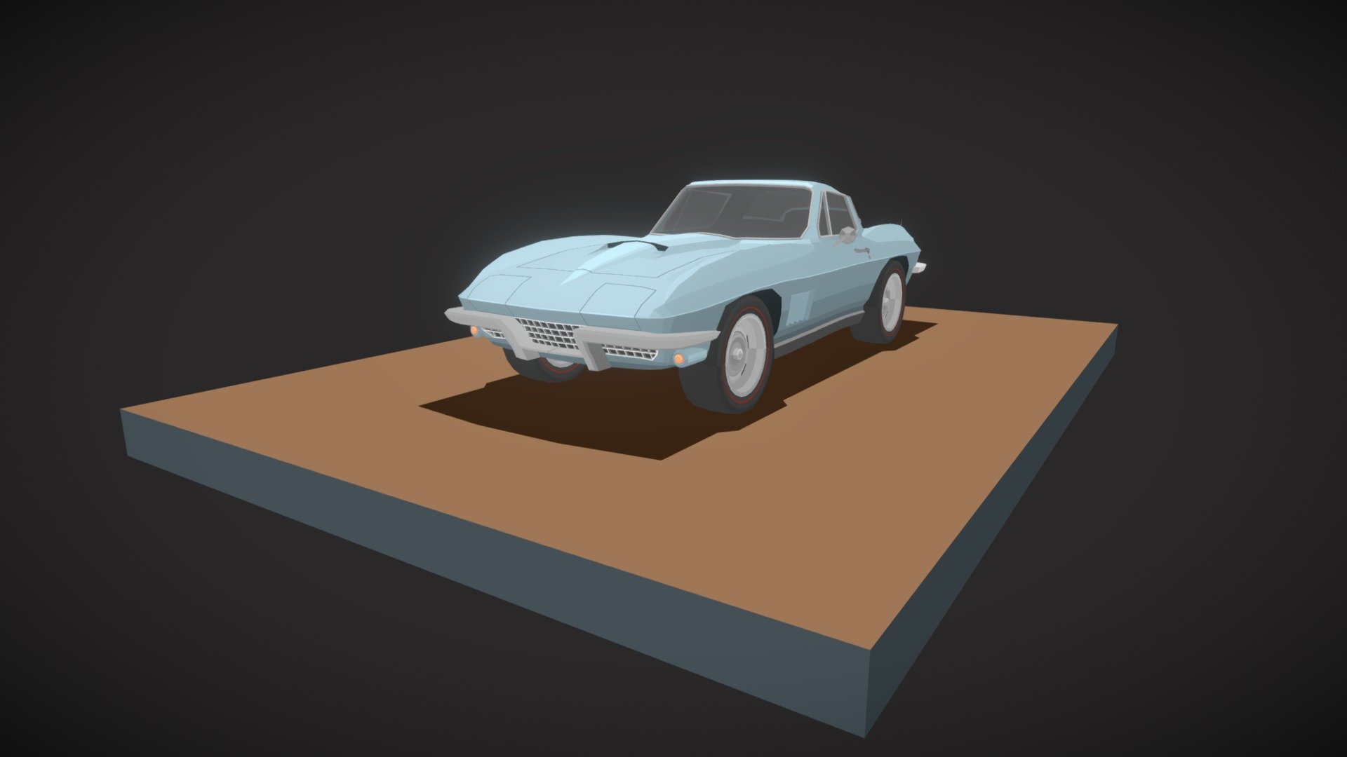 Chevrolet Corvette 1967 stingray (low poly) - Buy Royalty Free 3D model ...