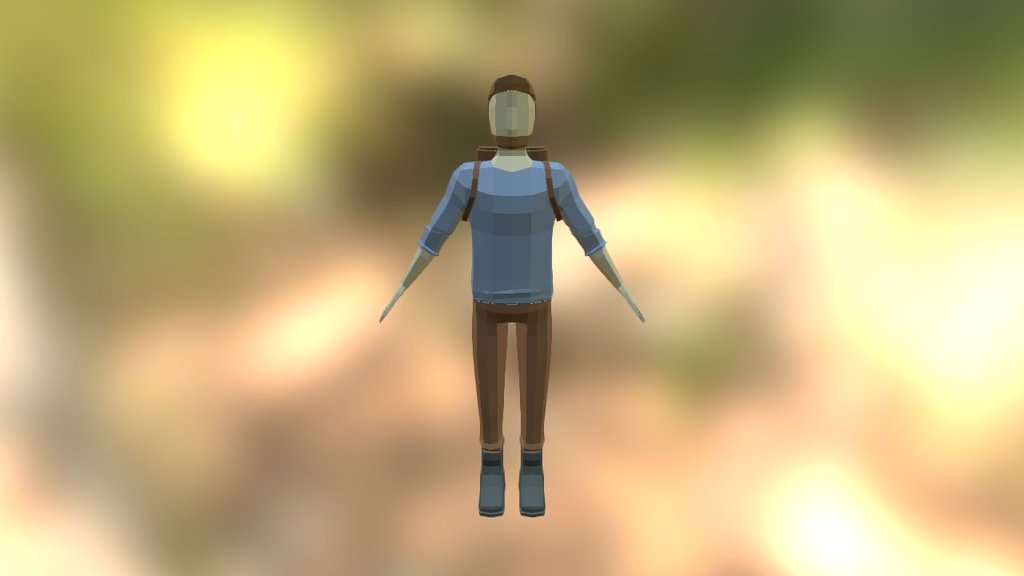 Hiker - 3D model by schott [5a99dd8] - Sketchfab