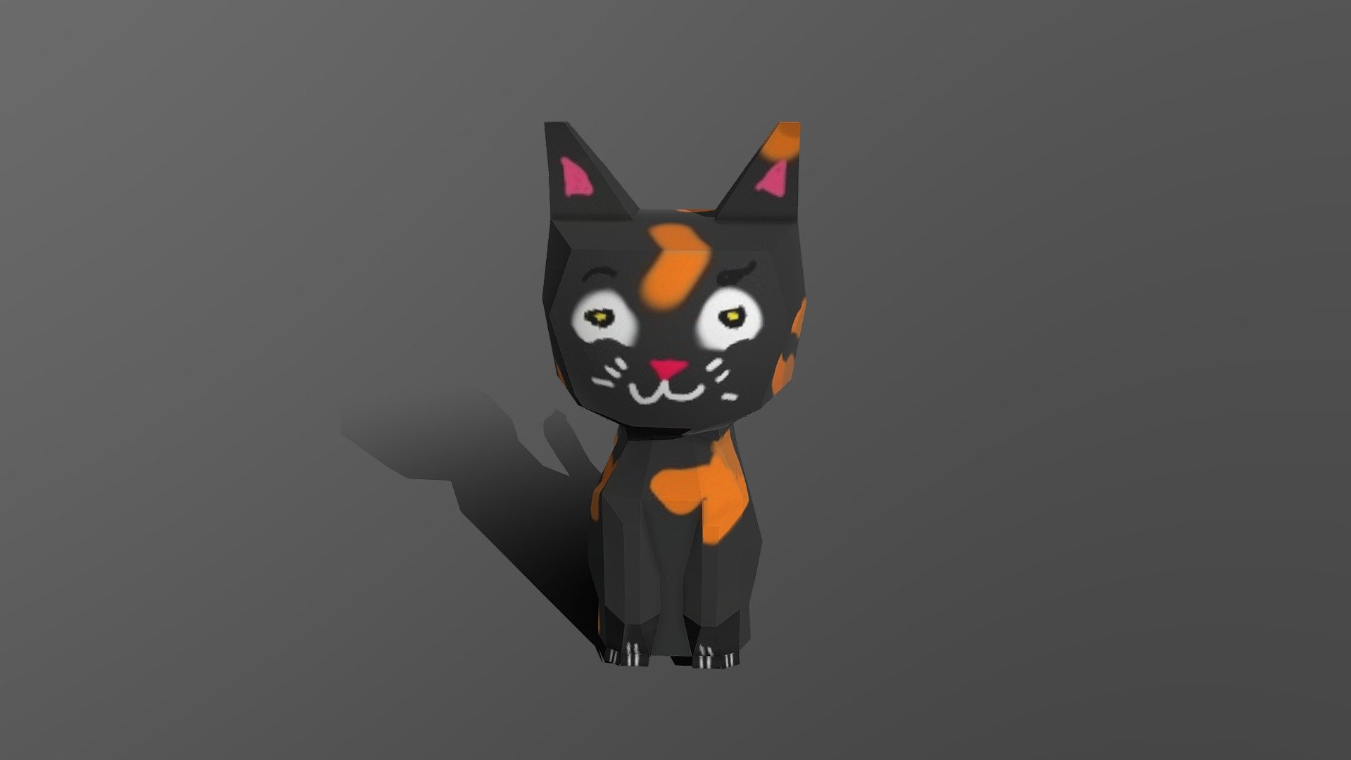 PS1 CAT - Download Free 3D model by Juzzou [5a9a708] - Sketchfab