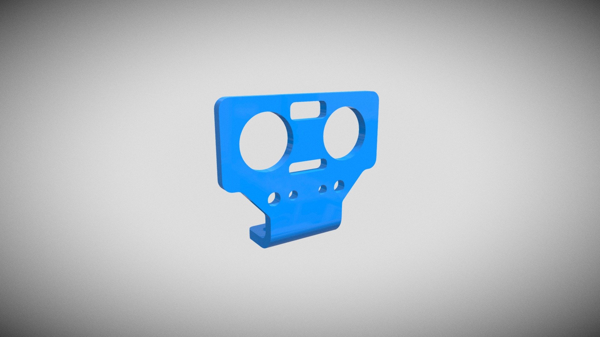 Suporte para Sensor Ultrassônico - Download Free 3D model by Robótica ...