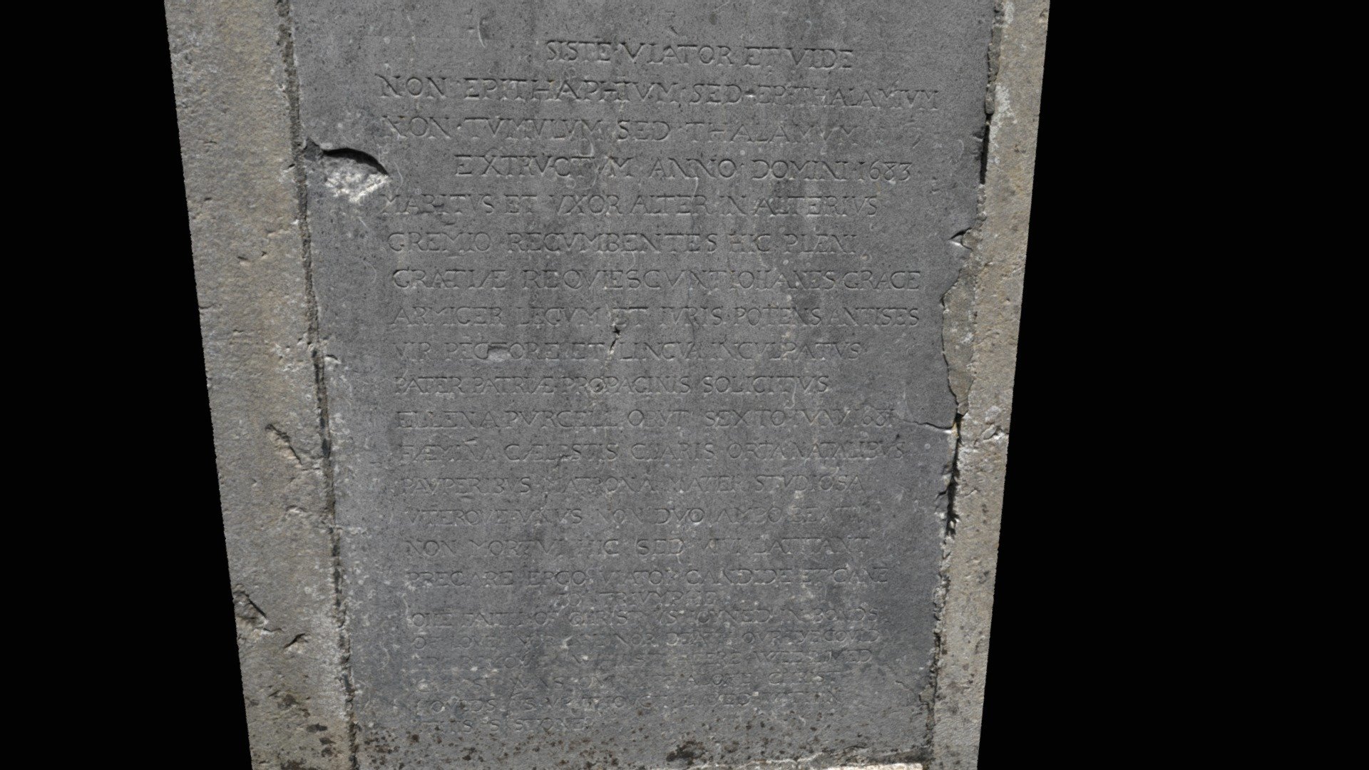 St Mary's Thurles, Inscribed Plaque Grace Tomb - Download Free 3D model ...