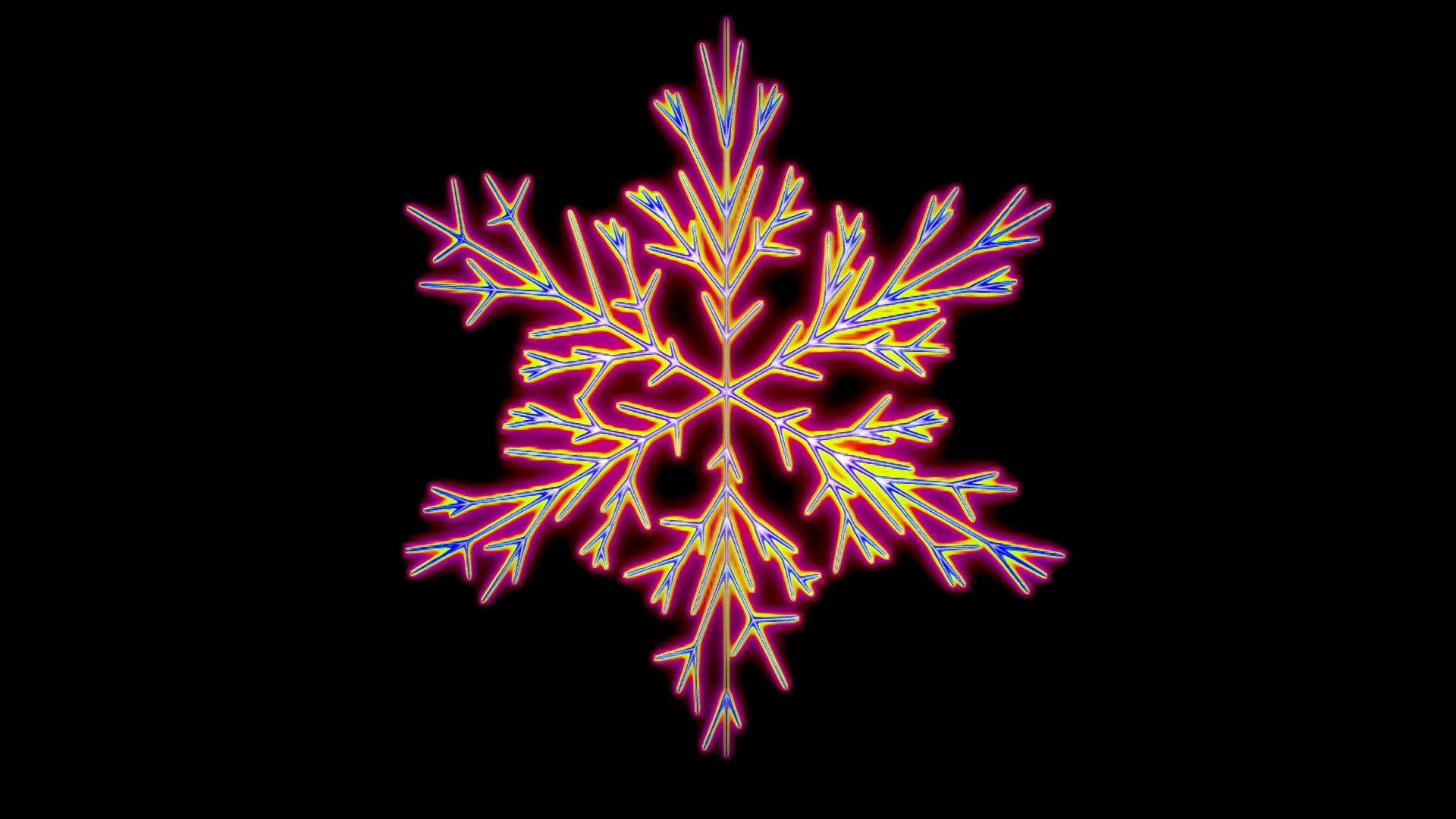 Rainbow star snowflake - 3D model by moroplogo [5aa01cb] - Sketchfab