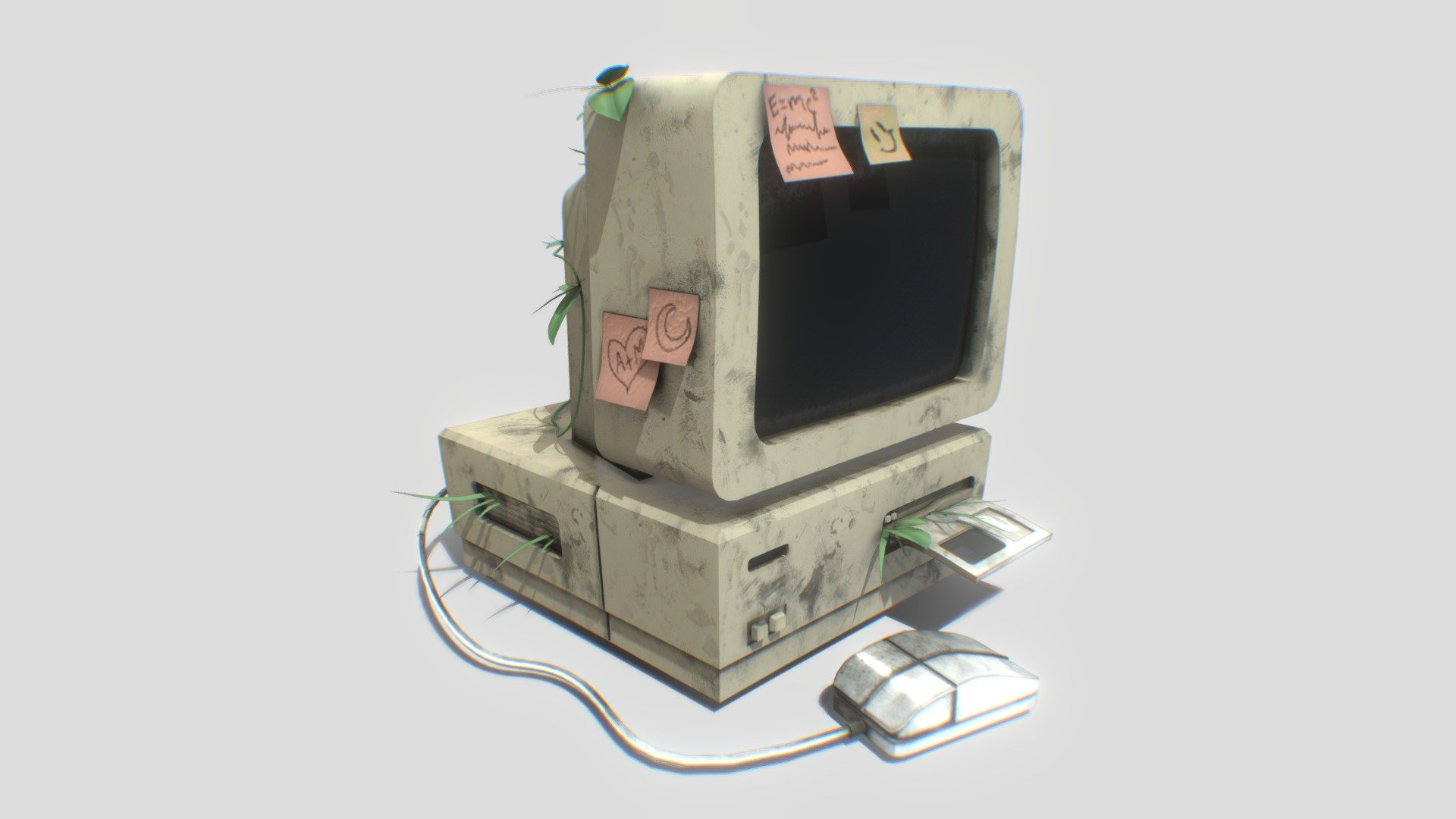 Old PC - Download Free 3D model by LiliumLetifer [5aa0b29] - Sketchfab
