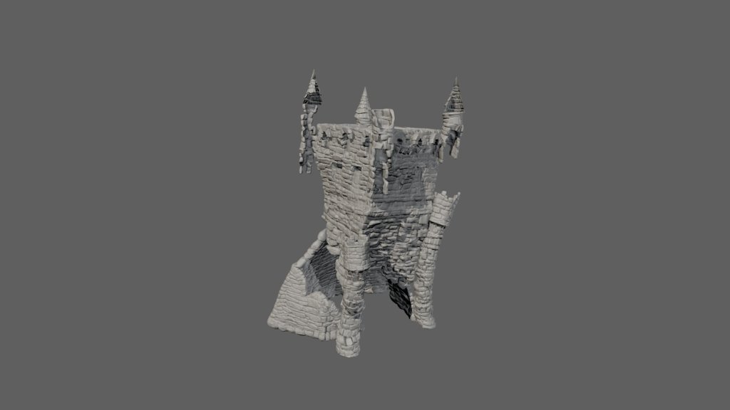 Ruined Castle WiP - Download Free 3D model by Bugaj (@maciejbugajski ...