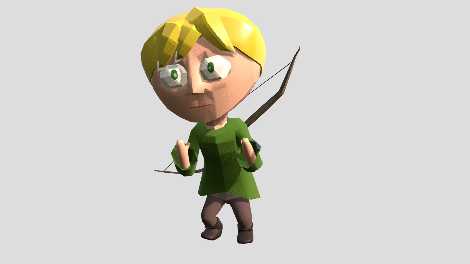 Low Poly Character with Jumping Animation - Download Free 3D model by ...