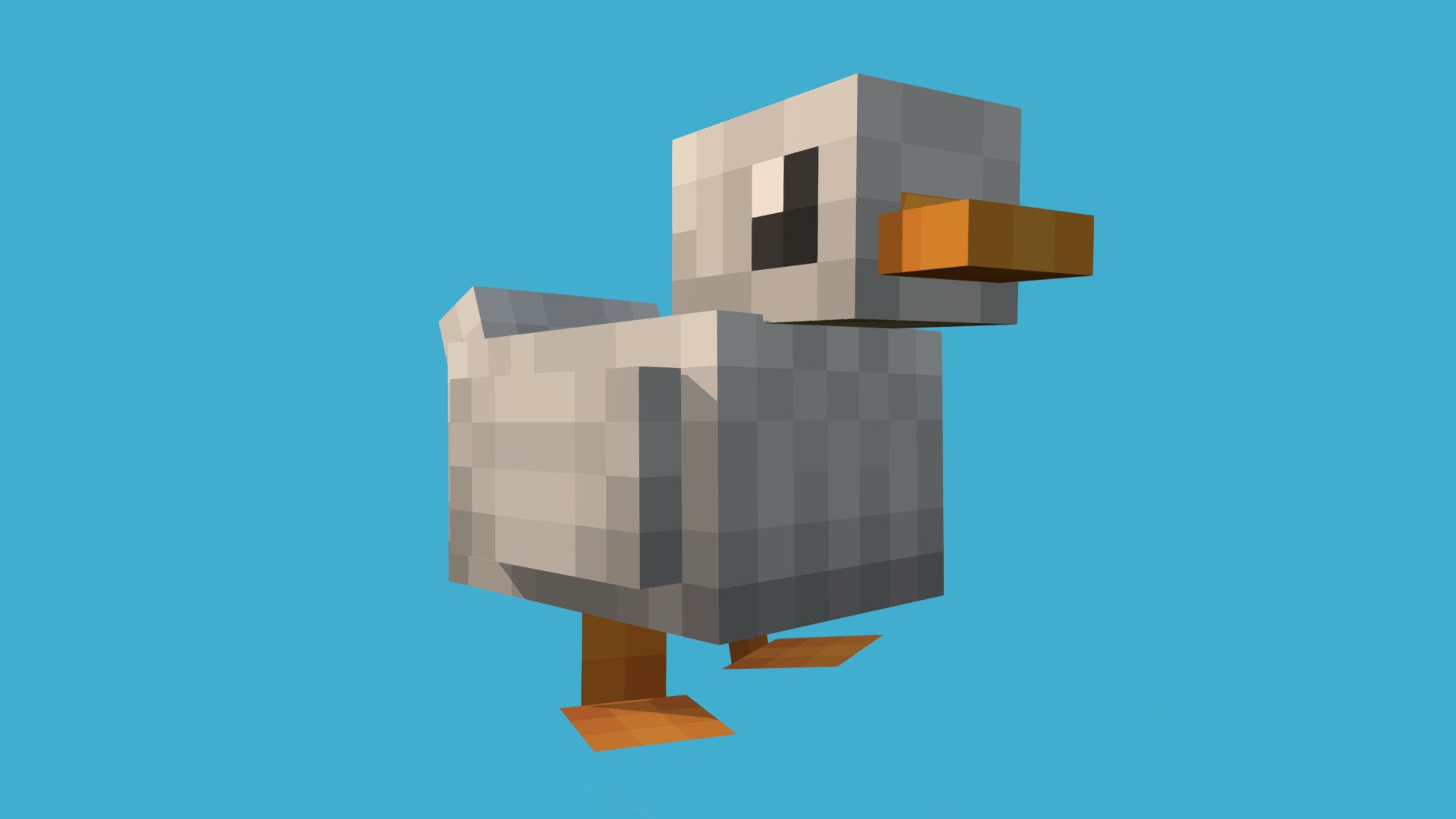 White Duck - 3D model by Nog's Menagerie (@nogs-menagerie) [5aa322e ...