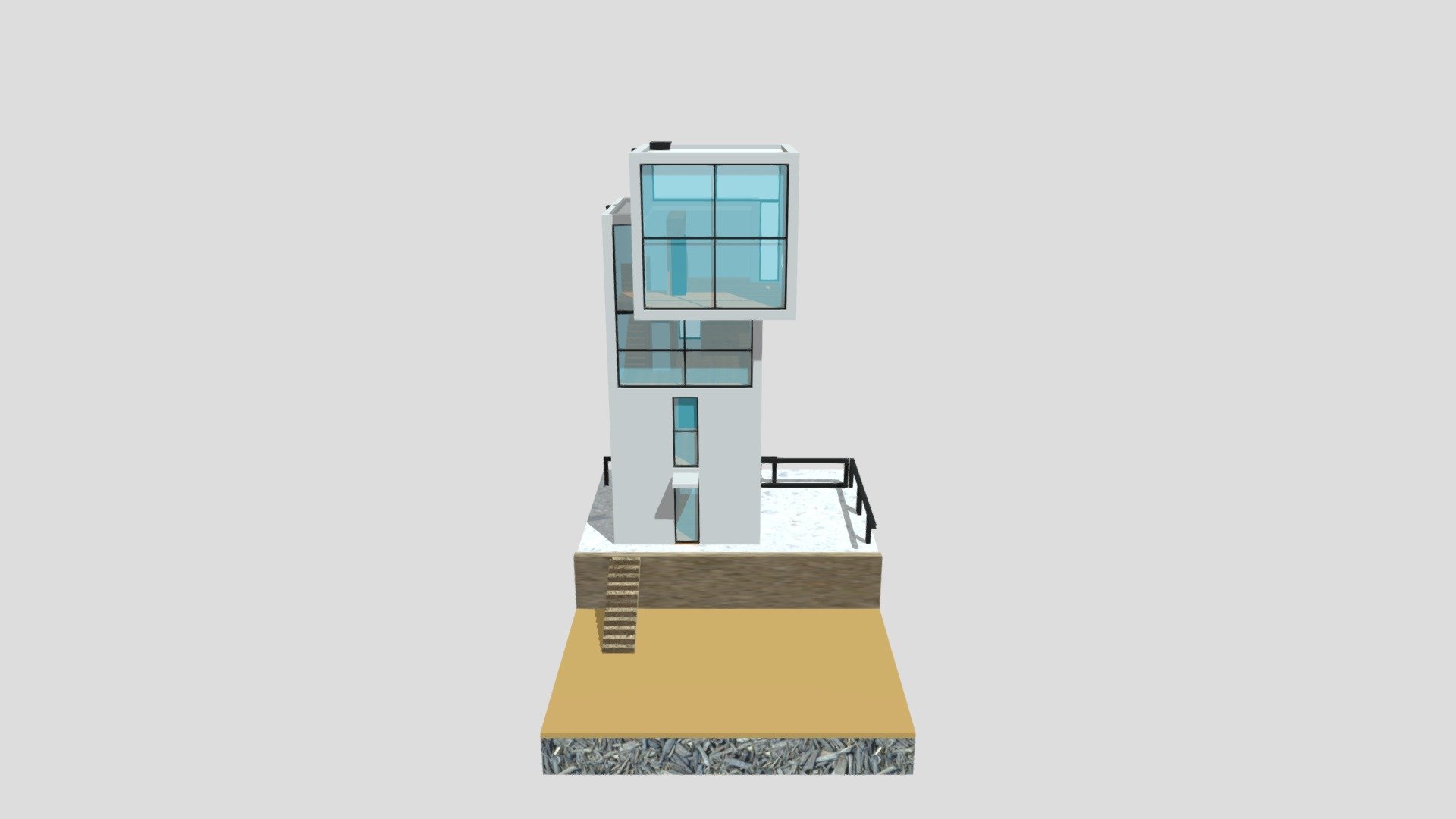 4x4 House - Download Free 3D model by RehrigStudios [5aa324e] - Sketchfab