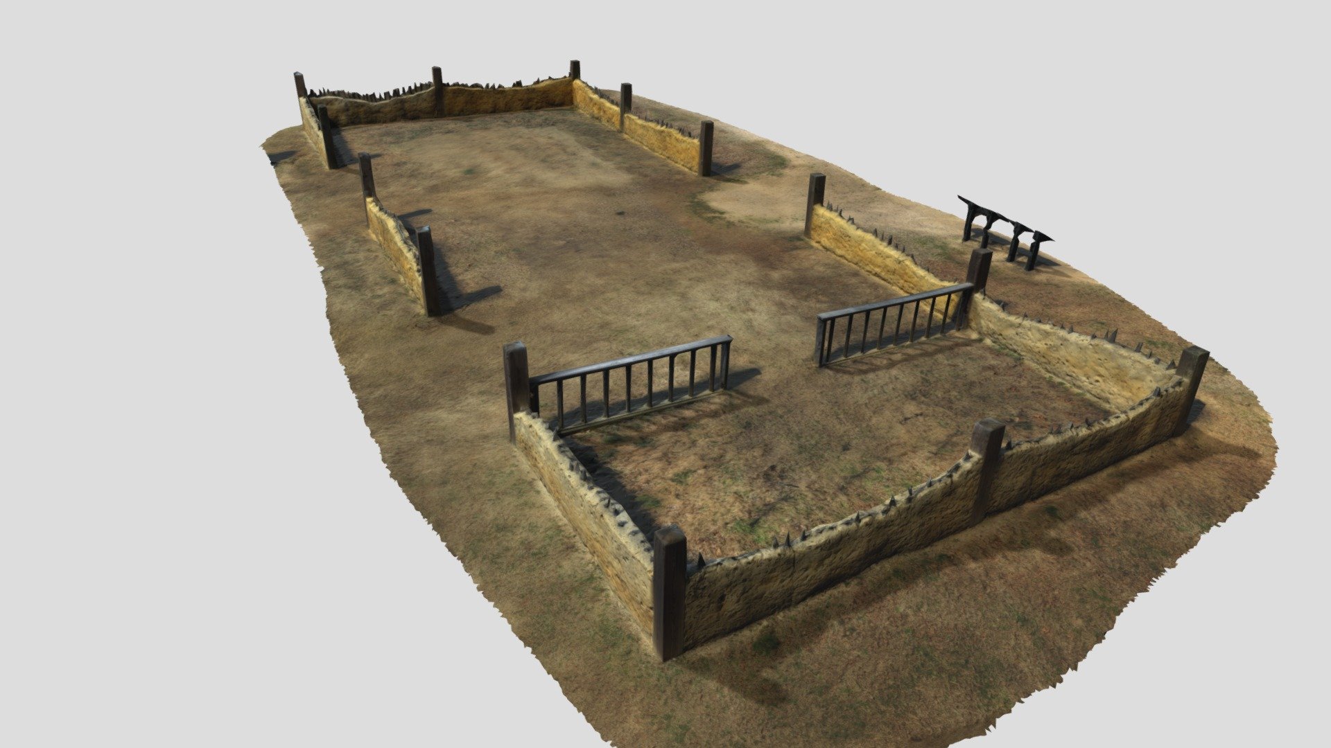Jamestown Island, 1608 Church Archaeology Site - 3D model by Michael ...