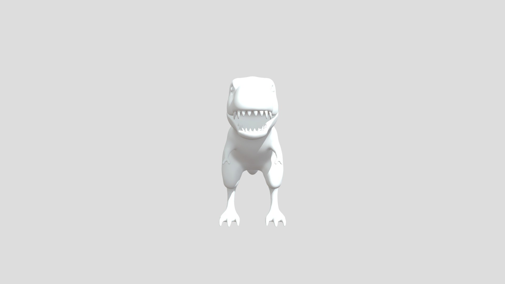 Toy T-Rex - Simplified Trex - T Rex Figurine - 3D model by cyrosolta ...