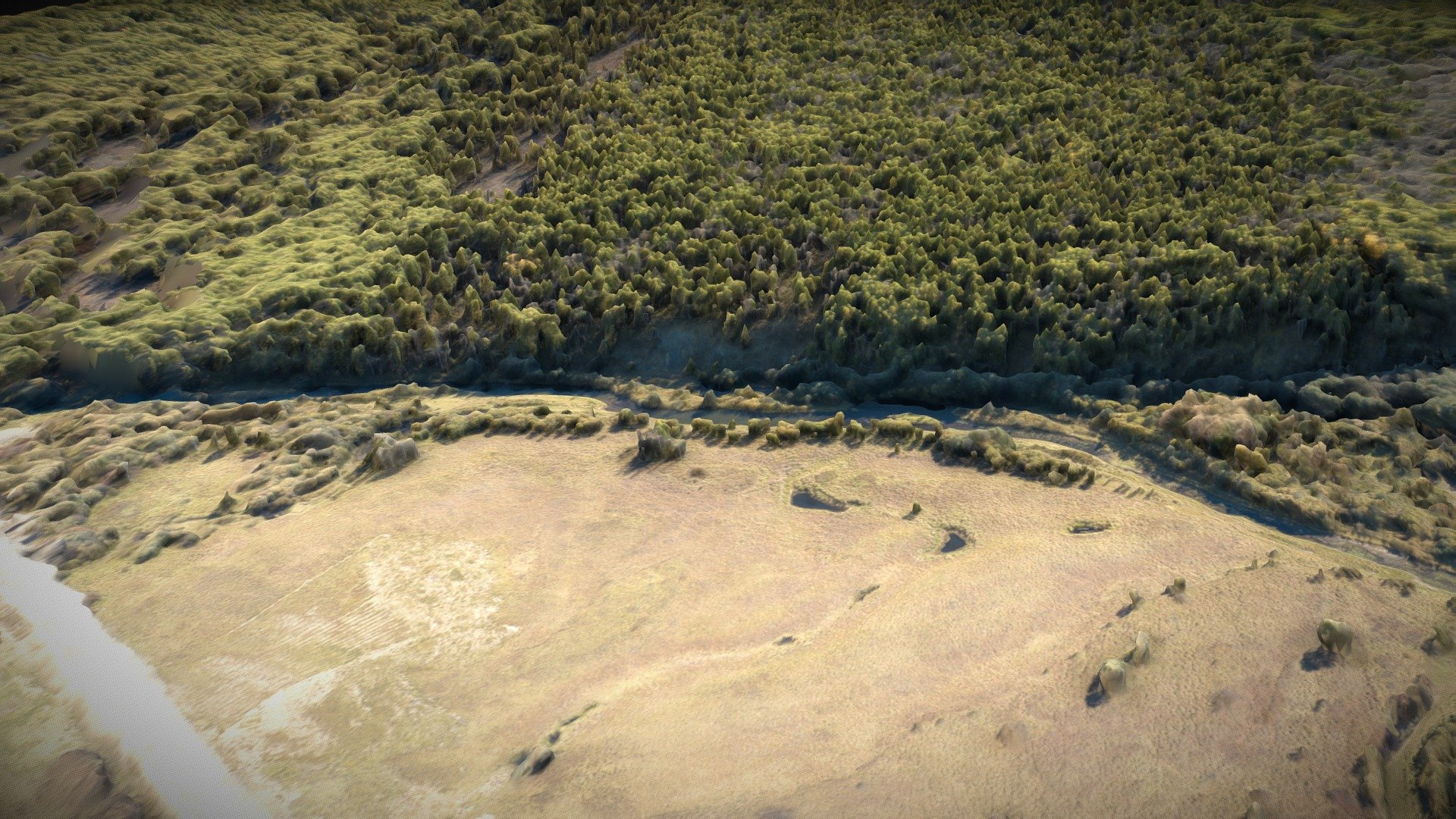 Pine forest, meadow and rill - Download Free 3D model by Metazeon [5aa81f3] - Sketchfab