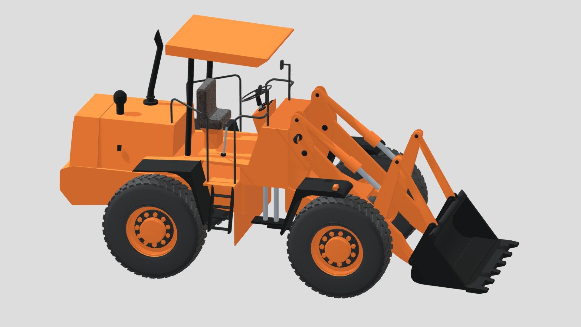 Wheel Loader - Download Free 3D model by vishal gawde (@vishal24 ...