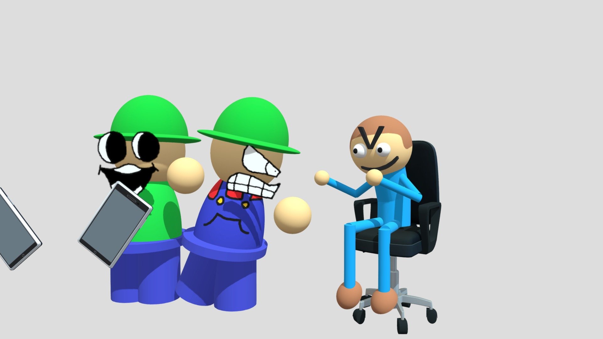 Zanta But with Golden Apple Characters - Download Free 3D model by ...