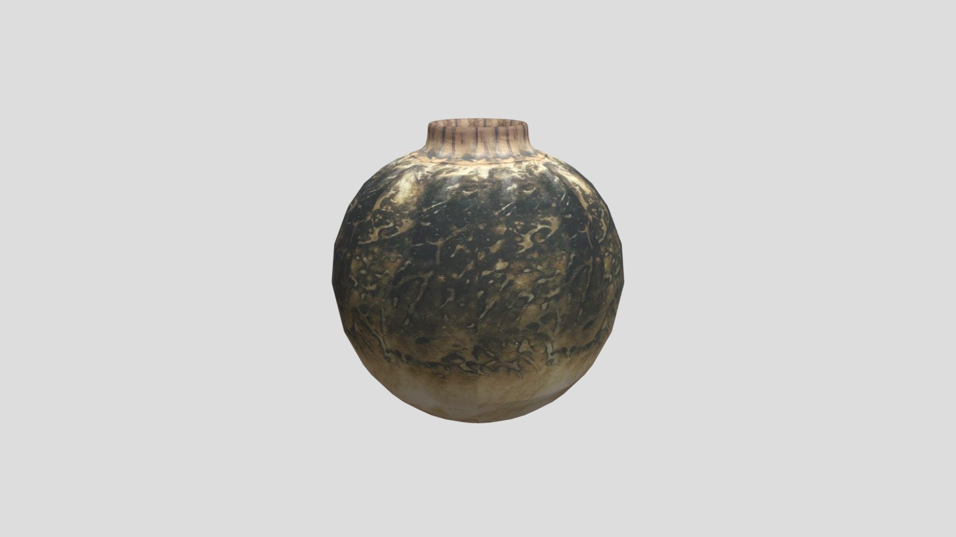 Globe Vase (L) Raku (EMP(TRG) 14K) - Download Free 3D model by ...
