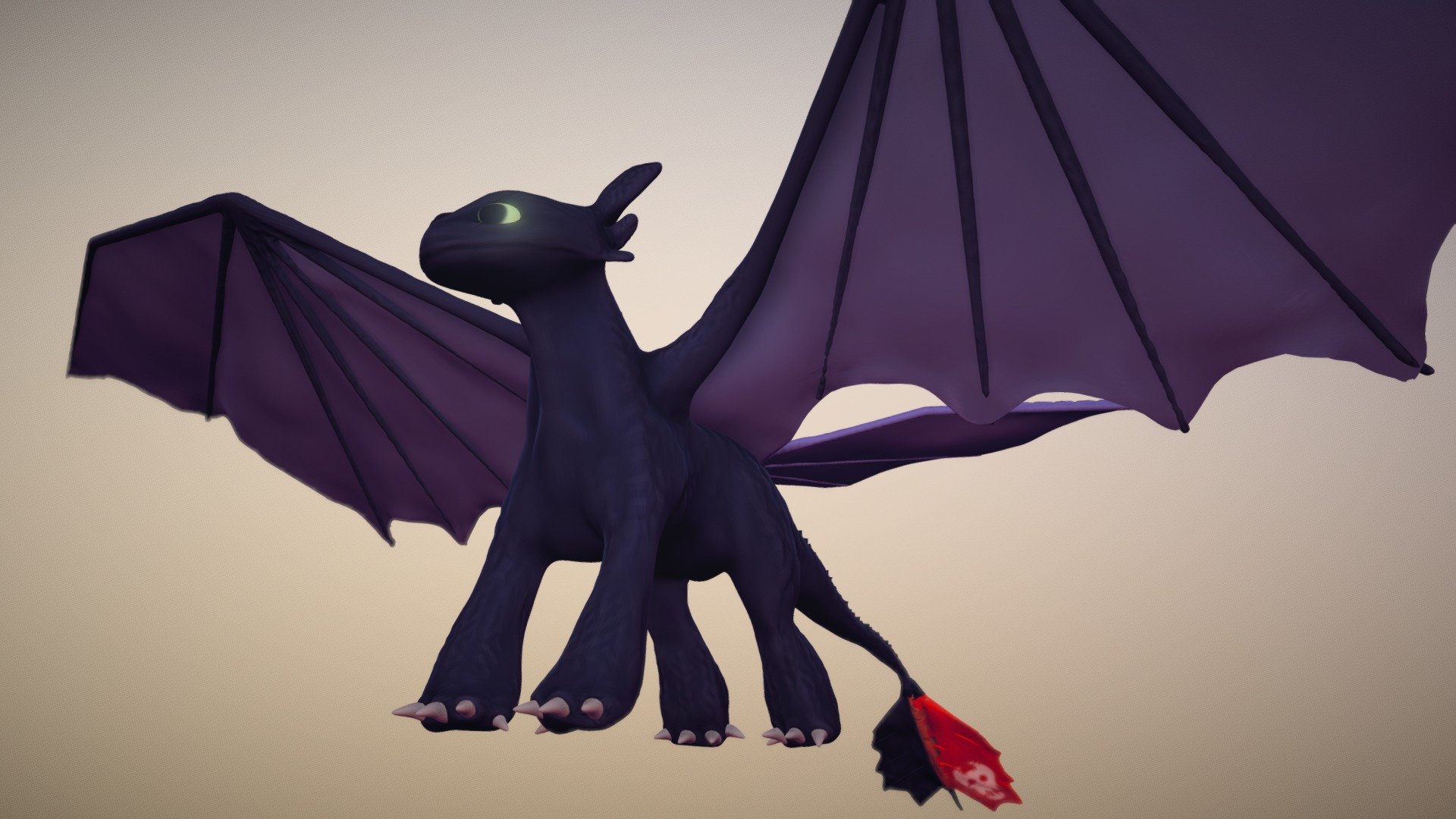 Toothless - 3D model by E.Kai (@e_ka1x) [5ab4a3a] - Sketchfab
