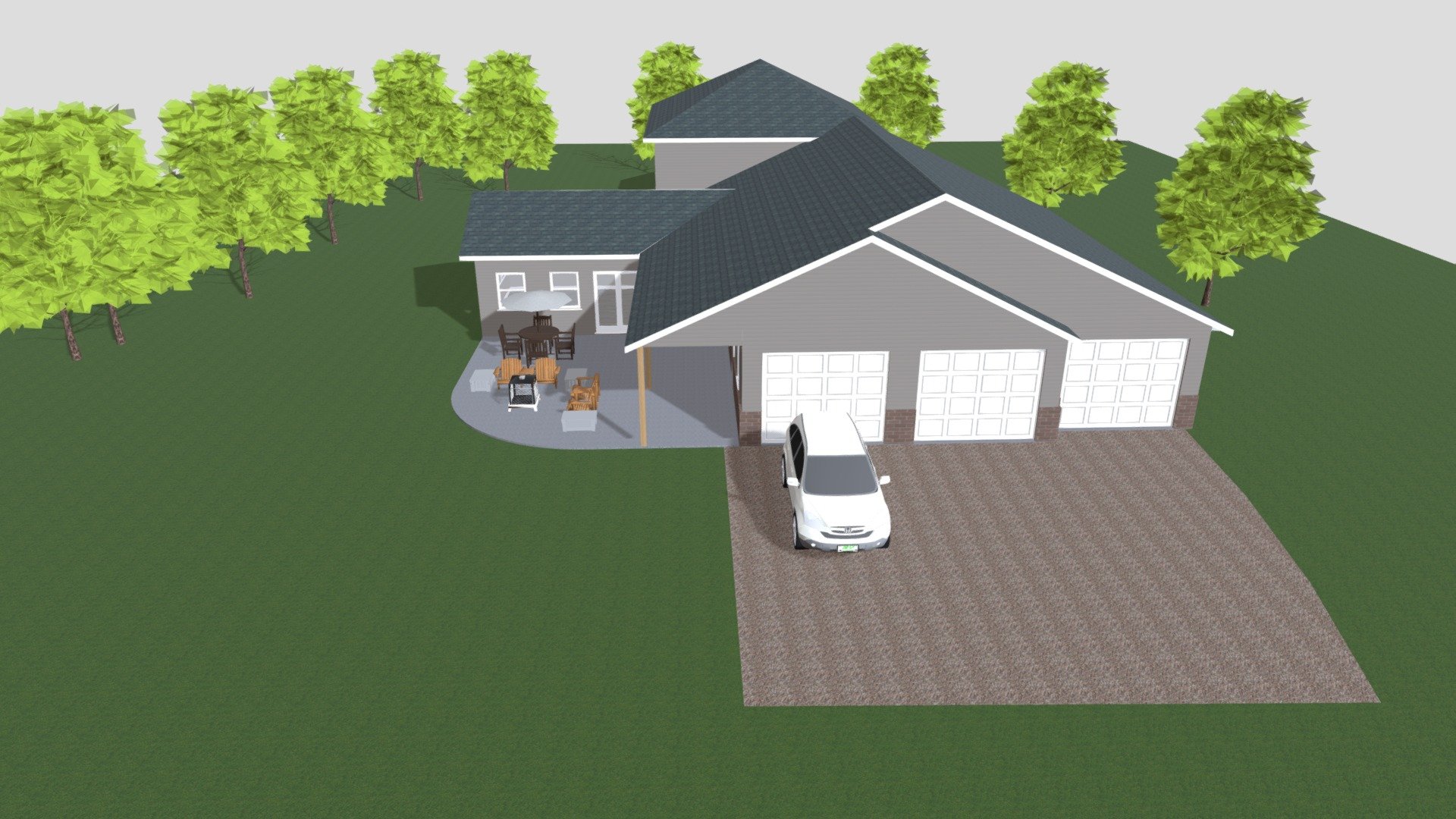 Thompson Residence - 3D model by DandarDrafting&Design, LLC ...