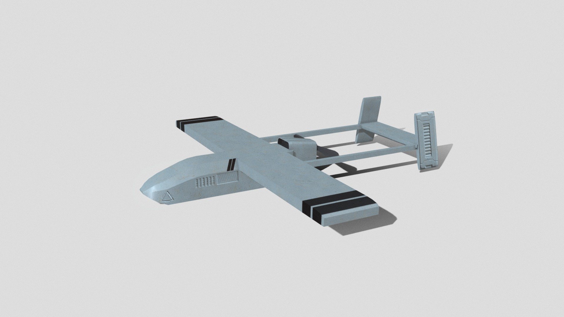 UAV Low Poly - Download Free 3D model by Shivansh Singh (@ShivanshSingh ...