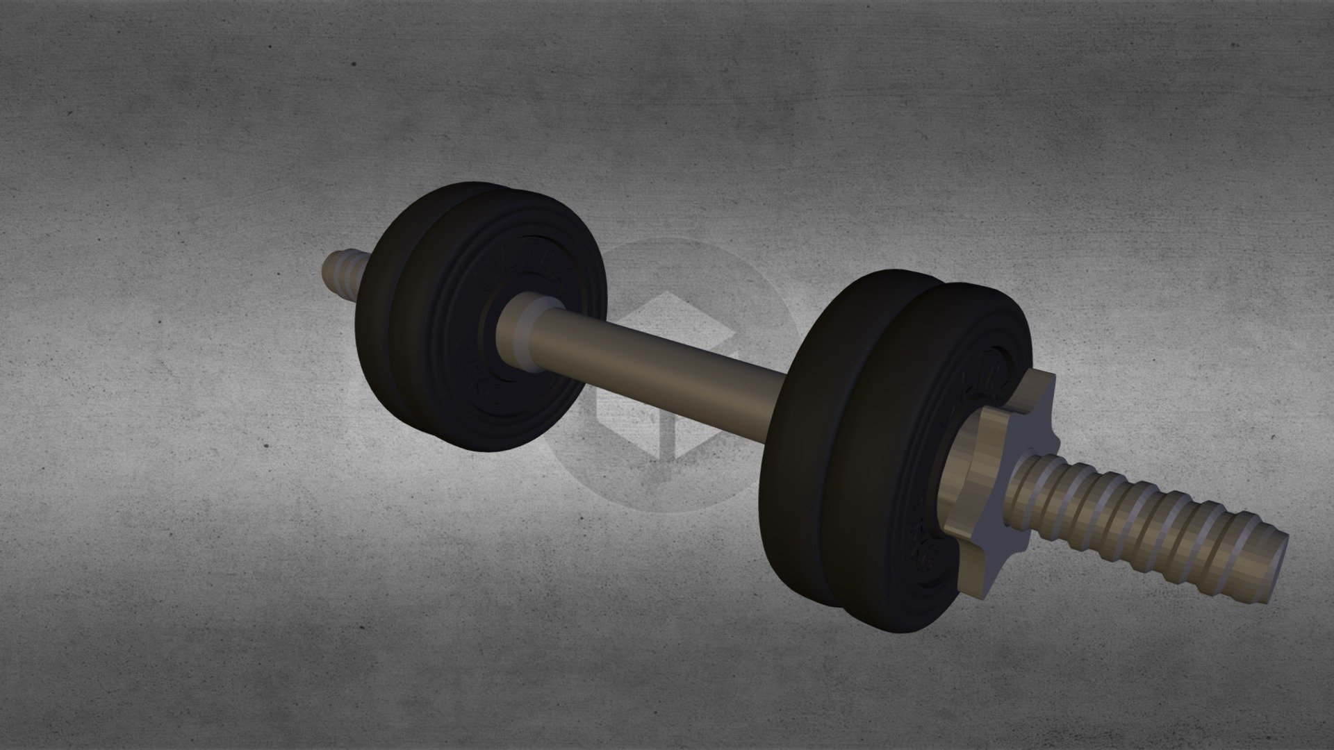 dumbbell - 3D model by rally [5ab5bbd] - Sketchfab