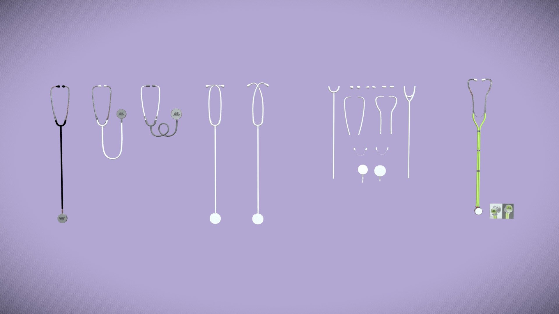 Stethoscope [01] - Buy Royalty Free 3D model by LU3dSimple [5ab5c1b ...