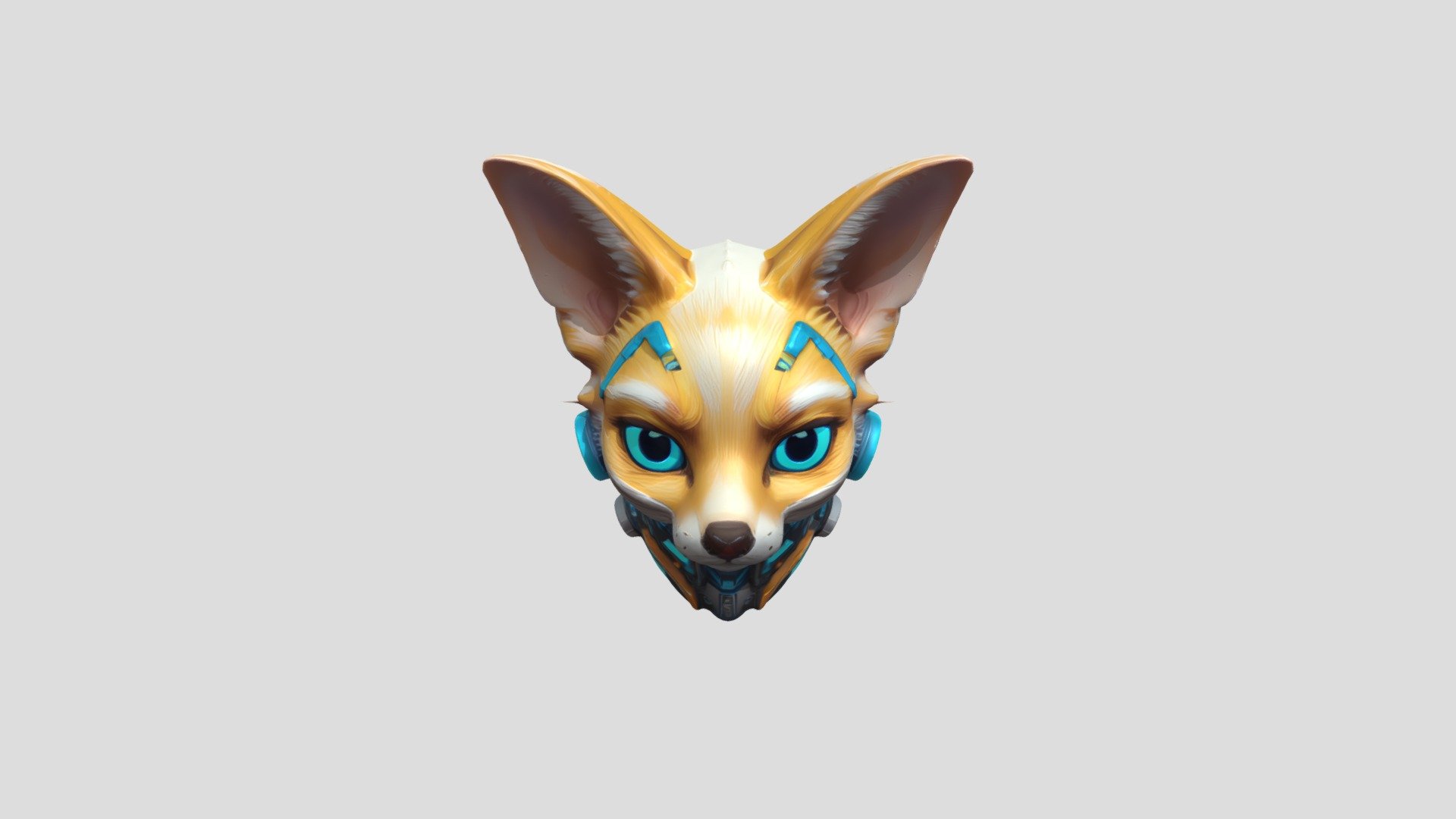 futuristic robotic fox - 3D model by cherrystone008 [5ab99ad] - Sketchfab