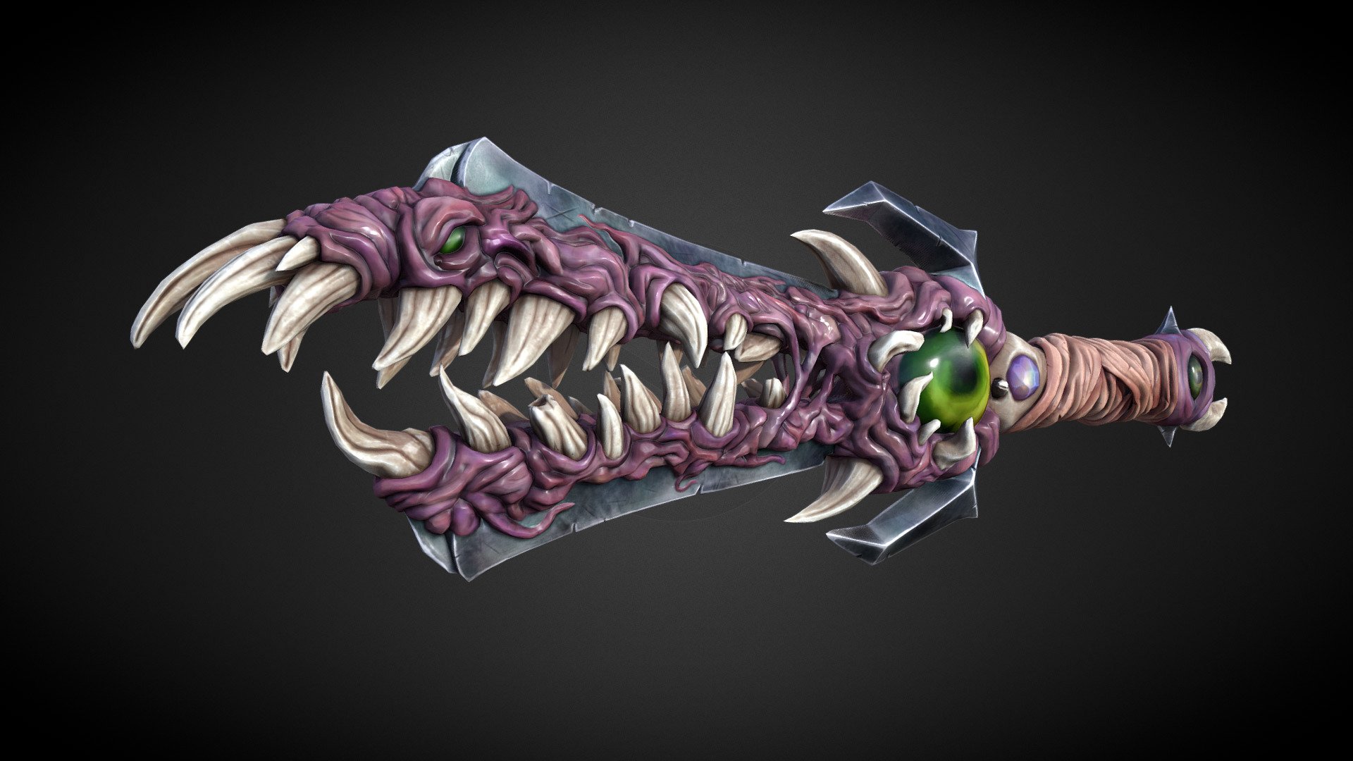 Stylized warlock's dagger - 3D model by GridyGrid [5aba2c9] - Sketchfab