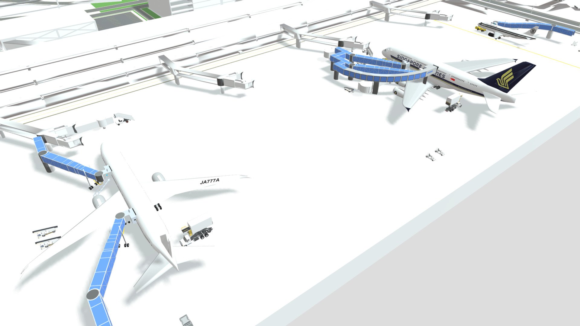 A Minimalist Airport Diorama - Download Free 3D model by AGUNG ...