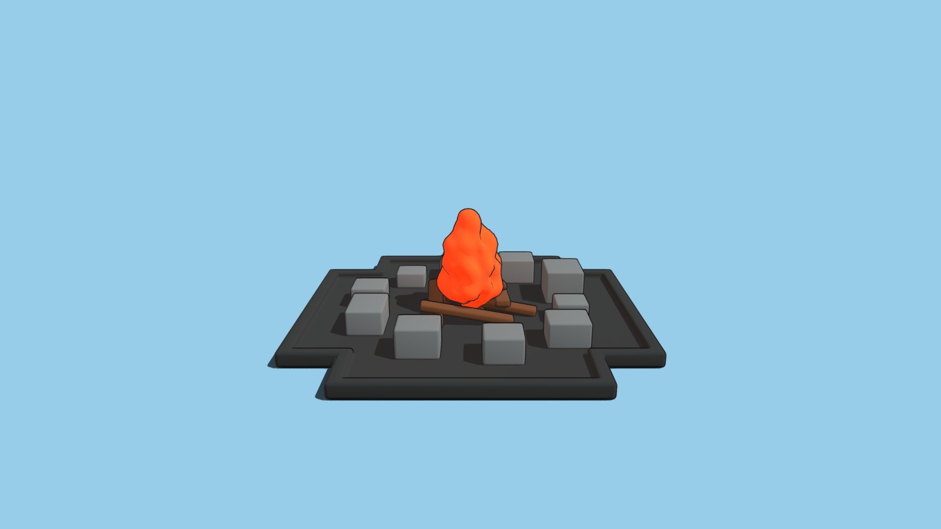 Campfire Outline - Download Free 3D model by Yorus01 [5abc874] - Sketchfab