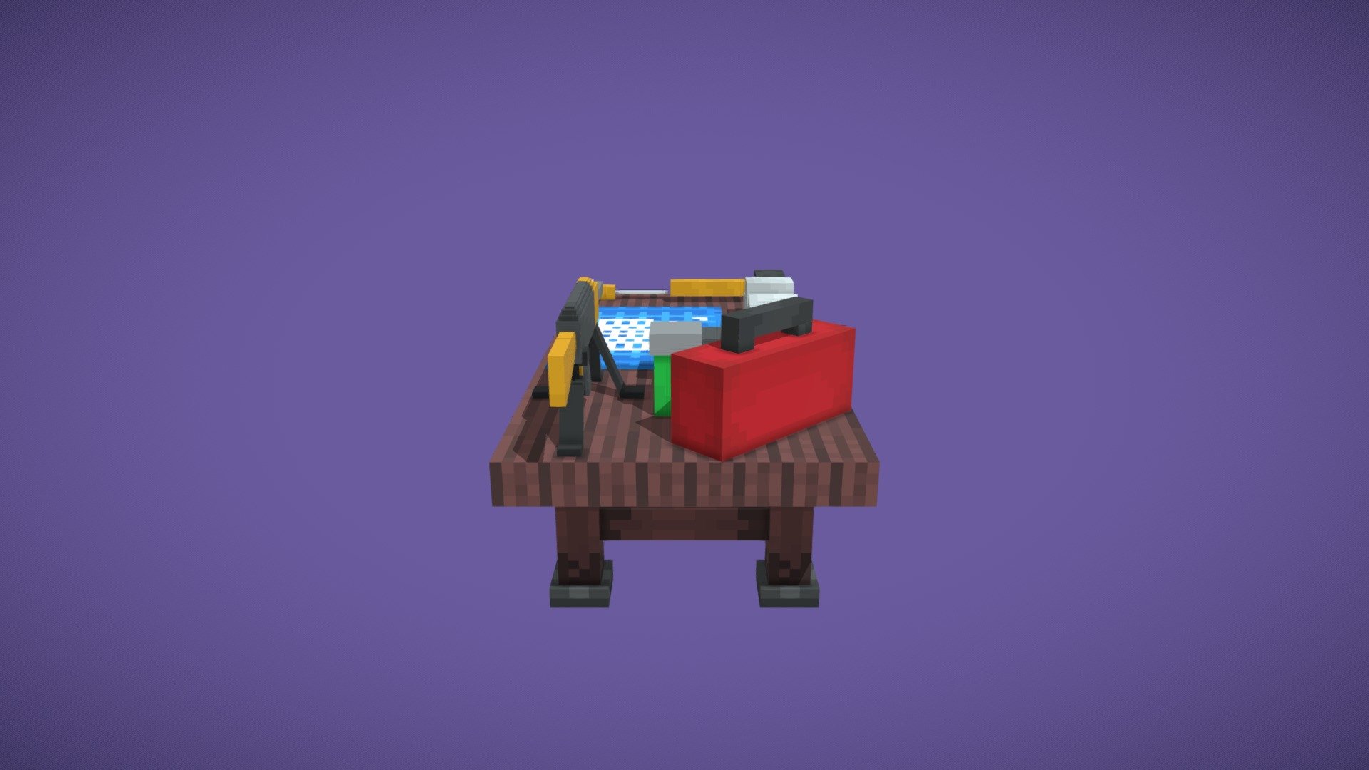 Minecarft Workbench model - 3D model by itsNoury [5ac0664] - Sketchfab