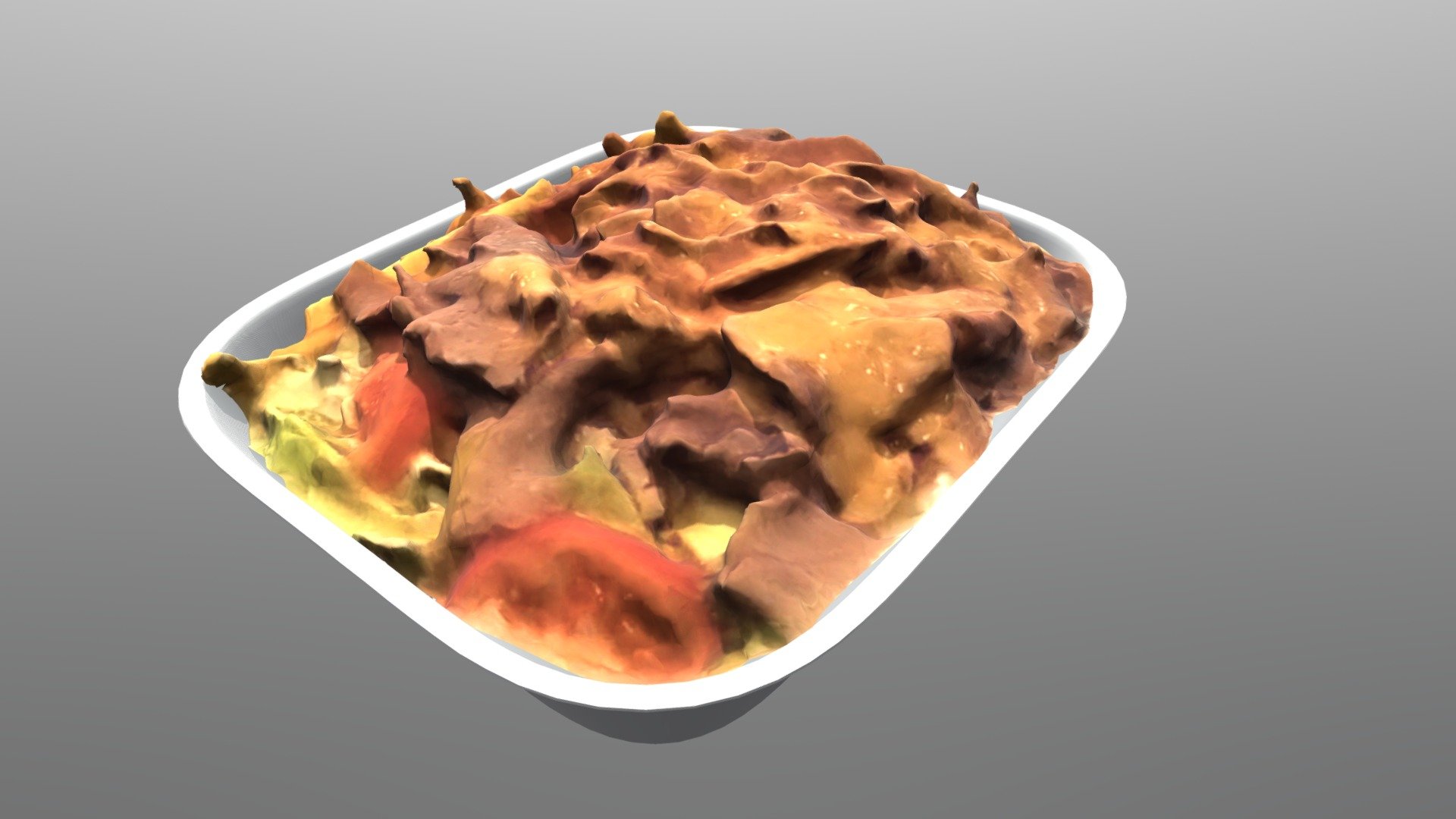 Kebab with fries - Download Free 3D model by ToppiNappi [5ac0e98 ...