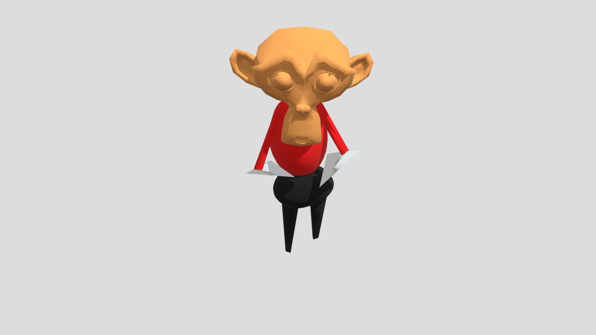 murder monkey - Download Free 3D model by HorrorX (@chand_the_game ...