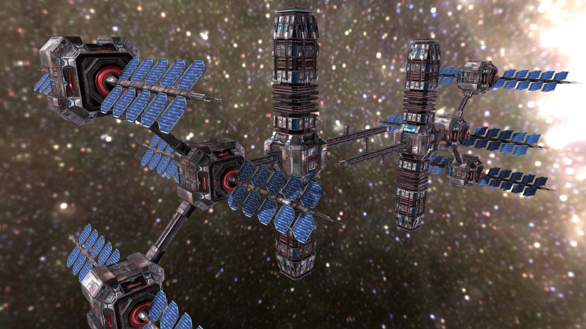 Summit Sci-Fi Space Station - Download Free 3D model by Abhay Singh ...