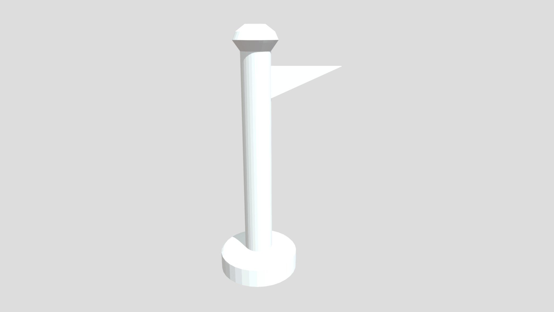 Flagpole - 3D model by josephgibbins22 (@josephgibbins2003) [5ac6096 ...