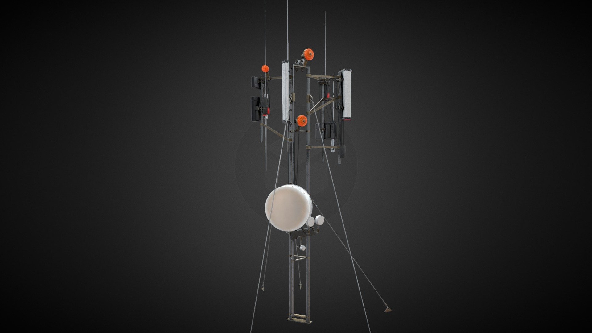 Radio_ Tower - 3D model by Shape Shire (@shape-shire) [5ac9c81] - Sketchfab